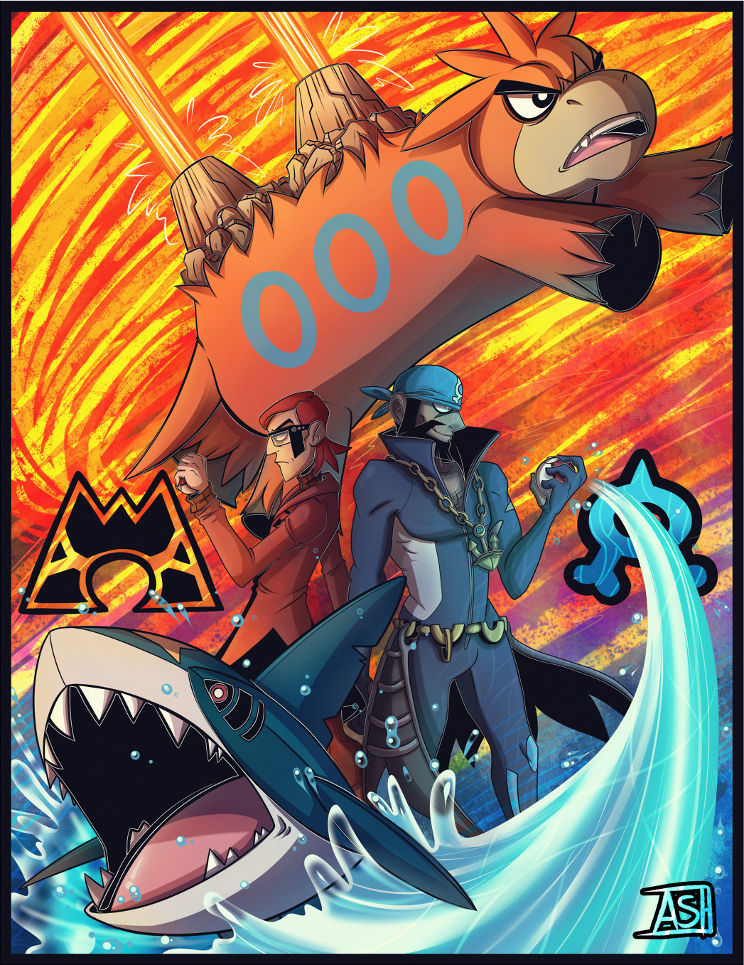ArtStation - Magma and Aqua - Pokemon ORAS