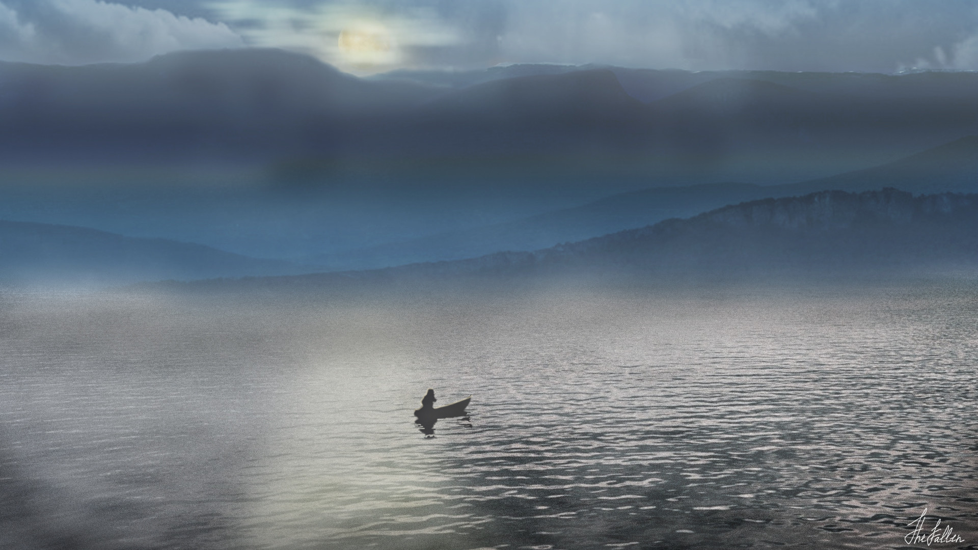 ArtStation - Night River.