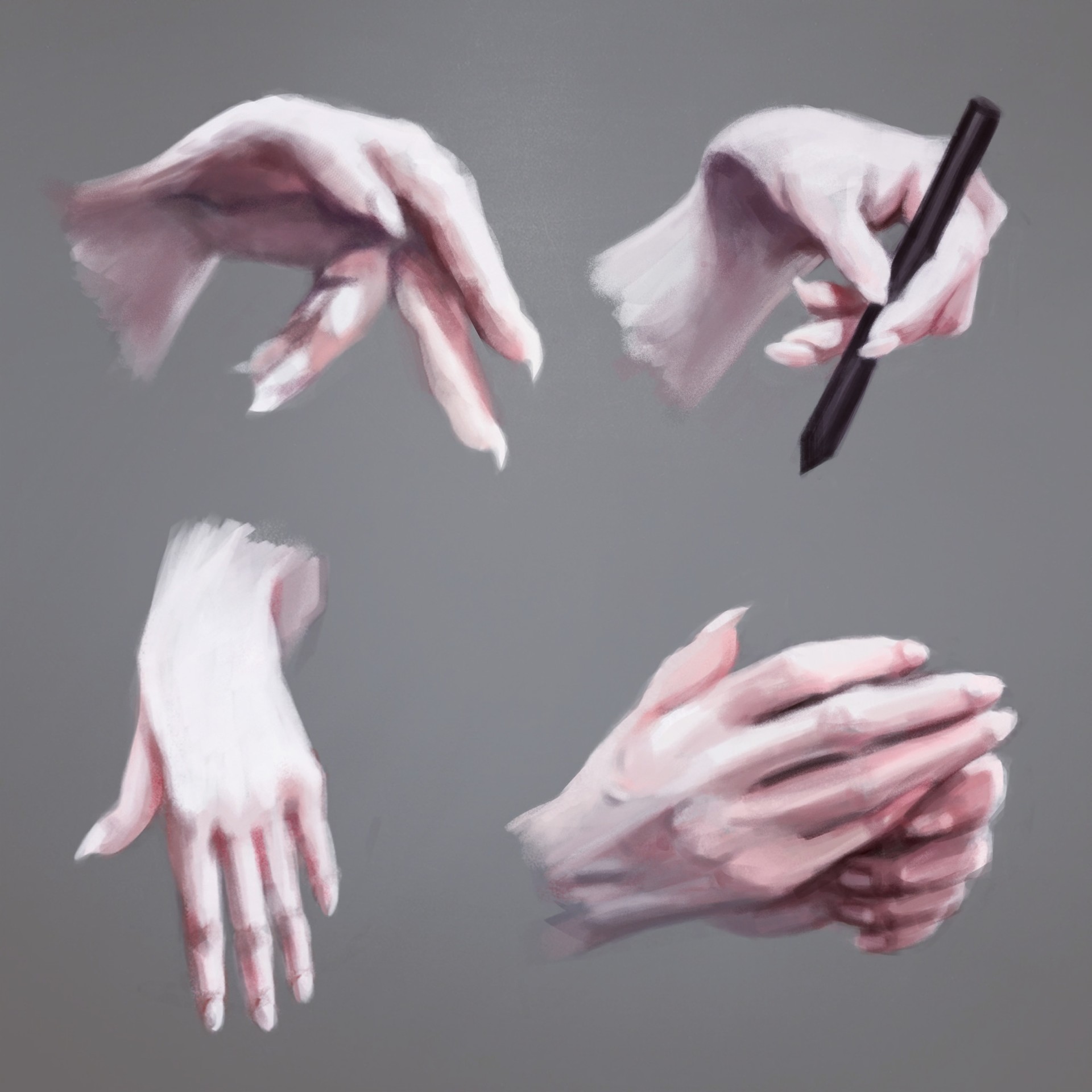 ArtStation - Sketch hands