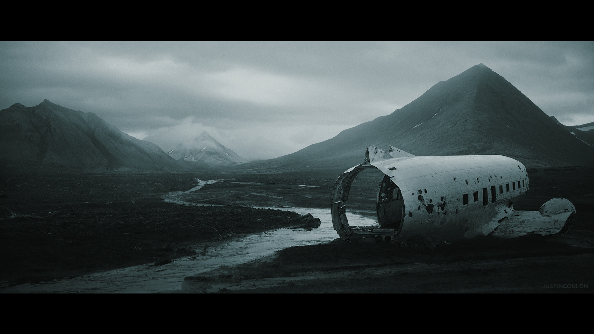 ArtStation - Wrecked plane