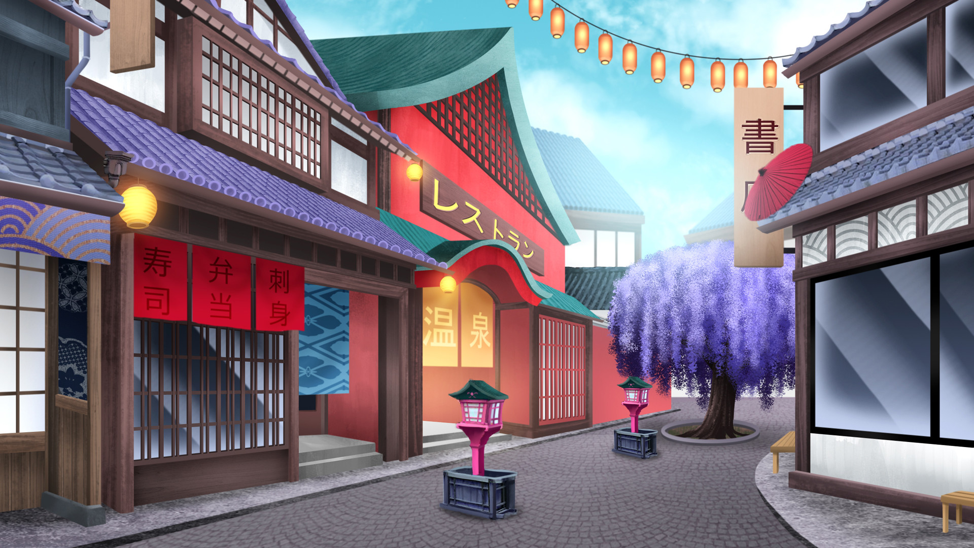 ArtStation - Visual novel BG ( 8/2018 )