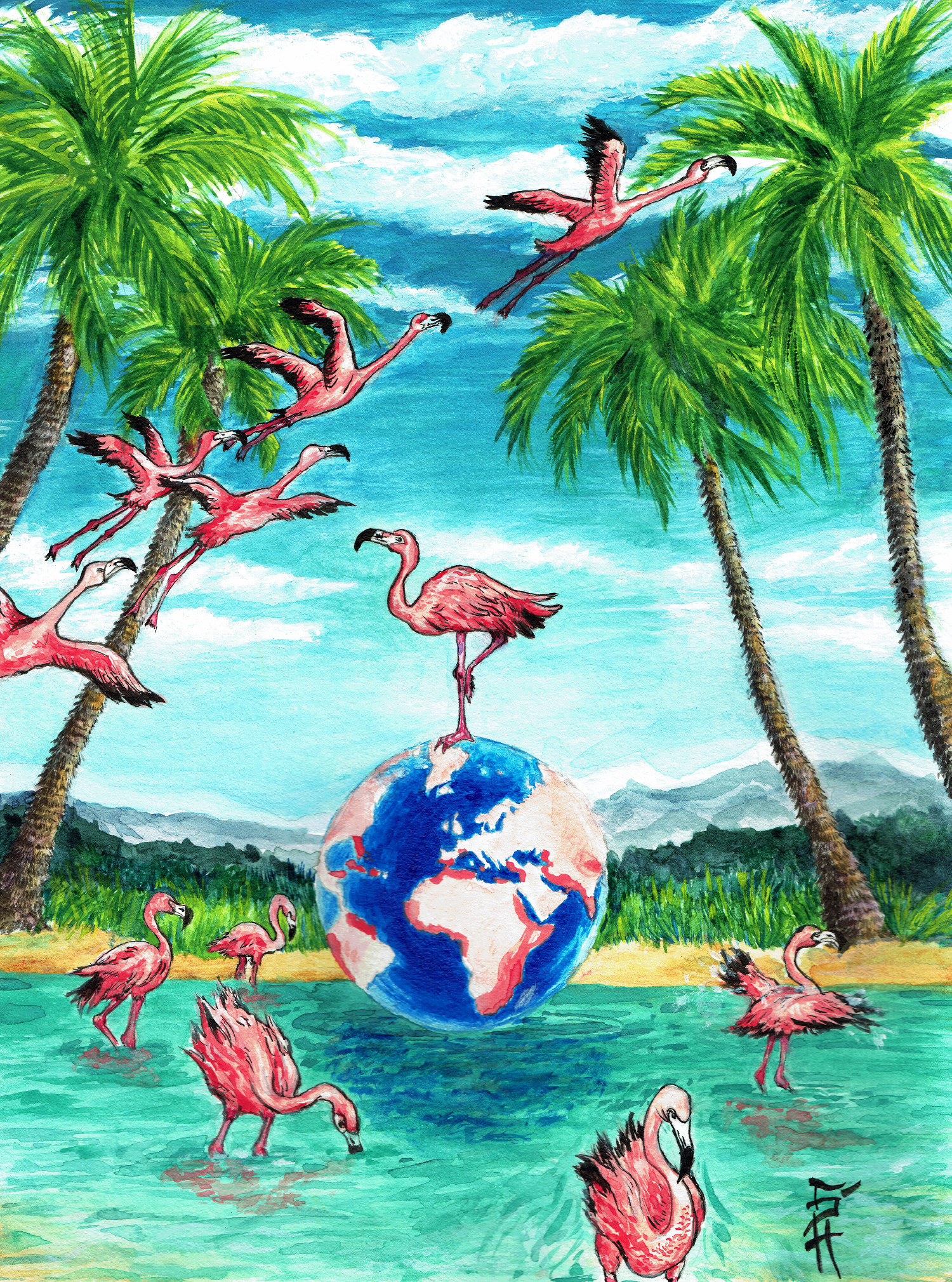 ArtStation - Flamingo Dream