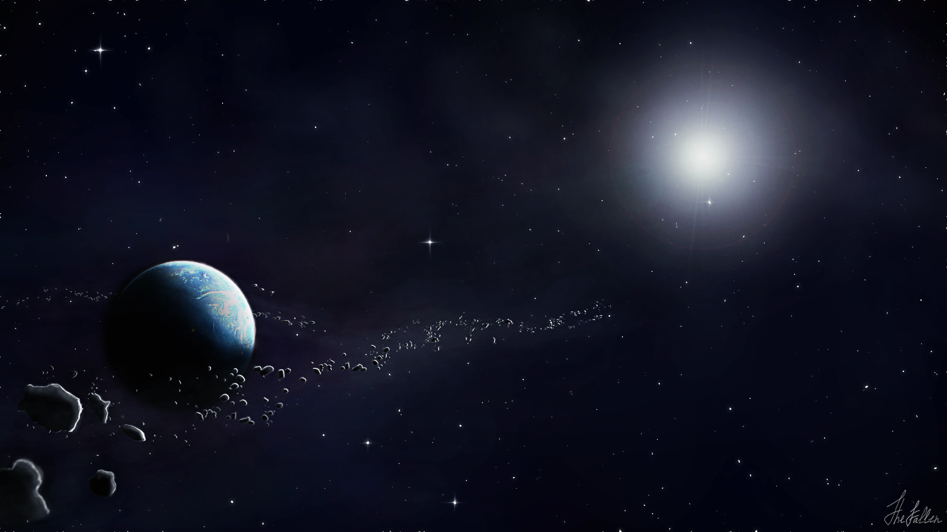 ArtStation - Calmness. Space Art