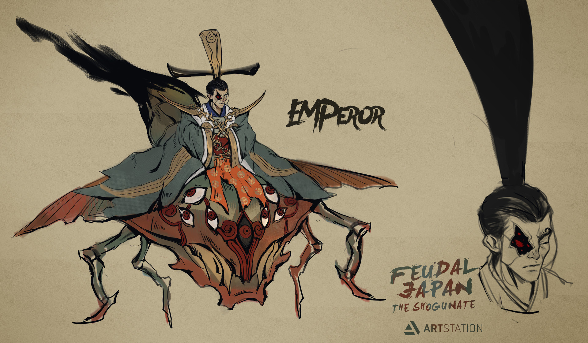 ArtStation - emperor sketch