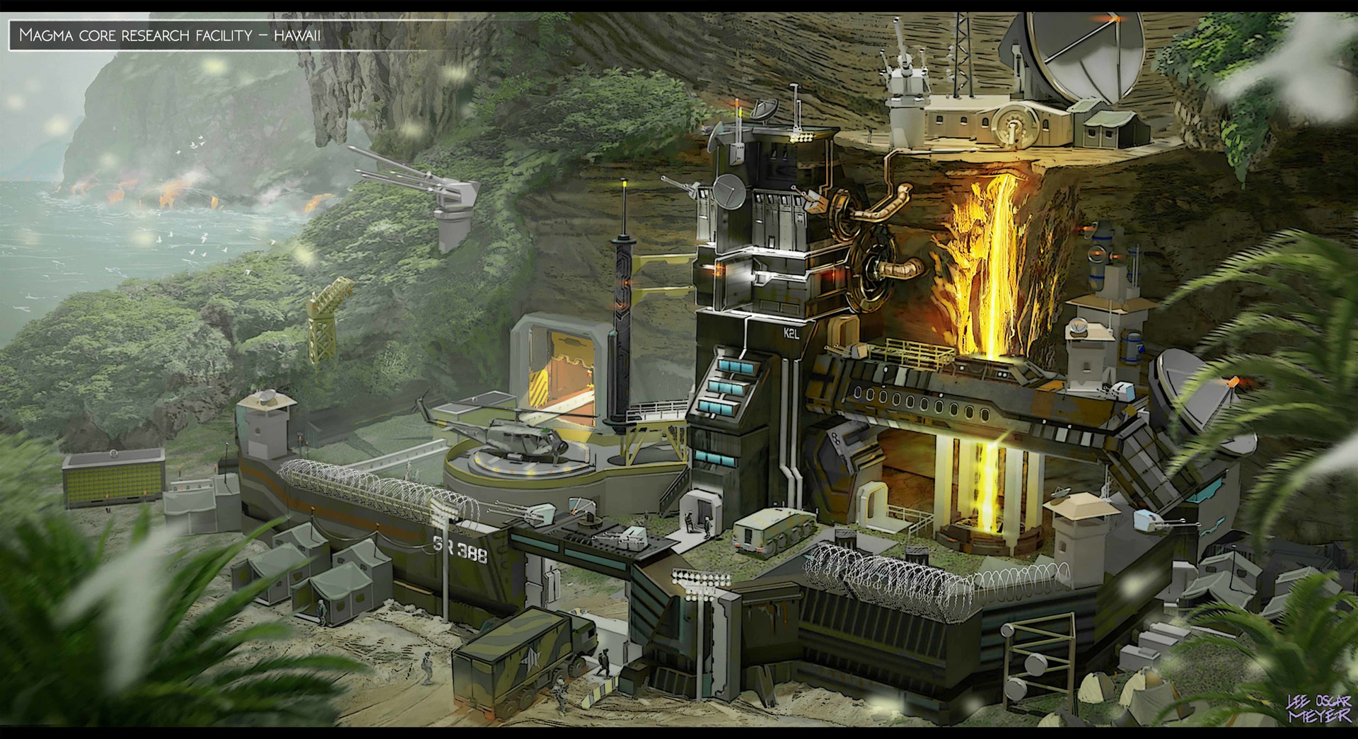 ArtStation - Magma core facility