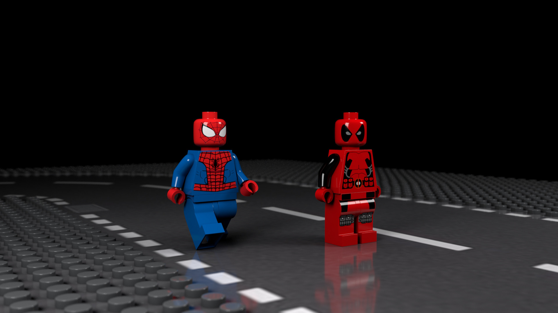 ArtStation - lego walk on street