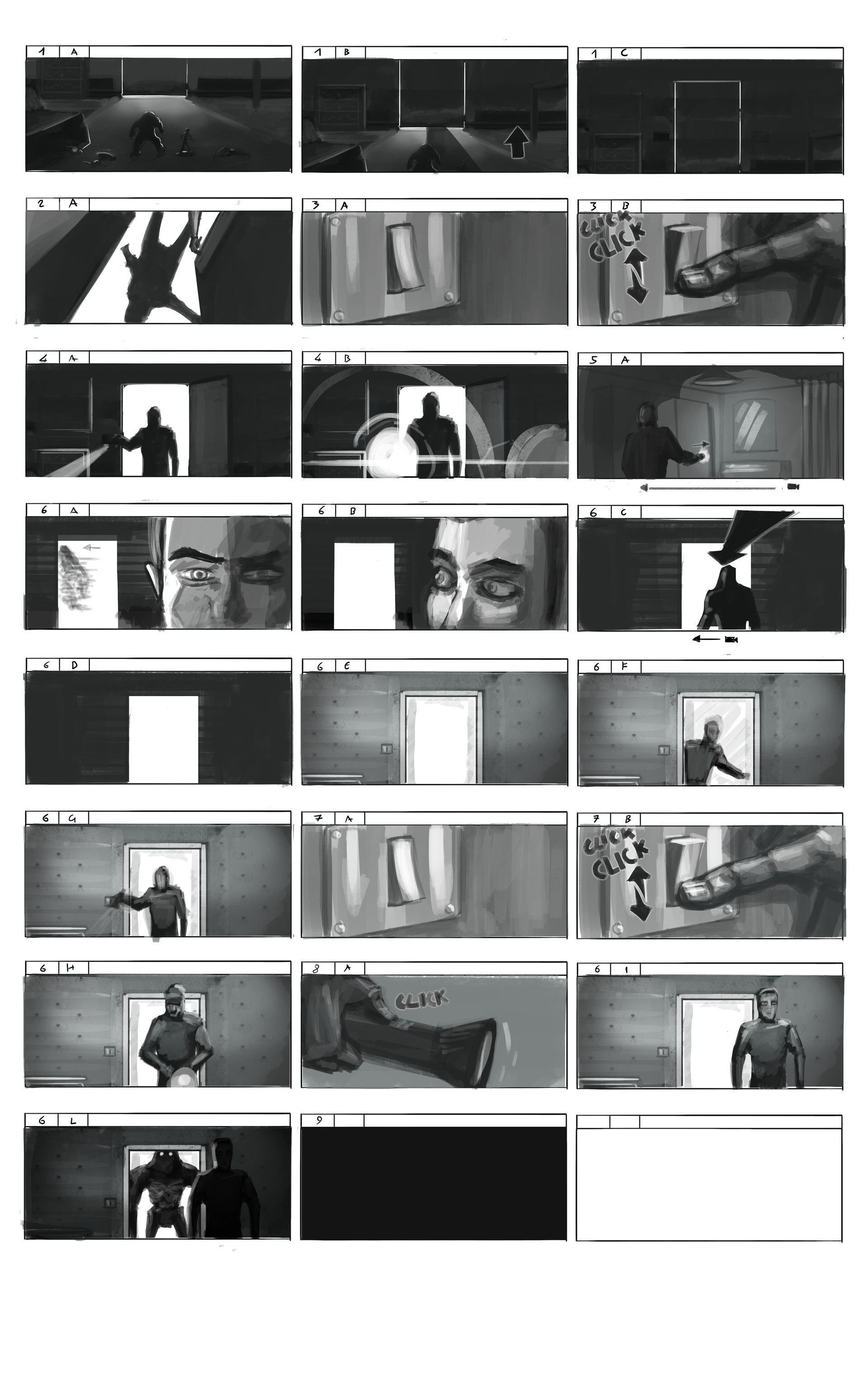 ArtStation - Behind the light -Storyboard