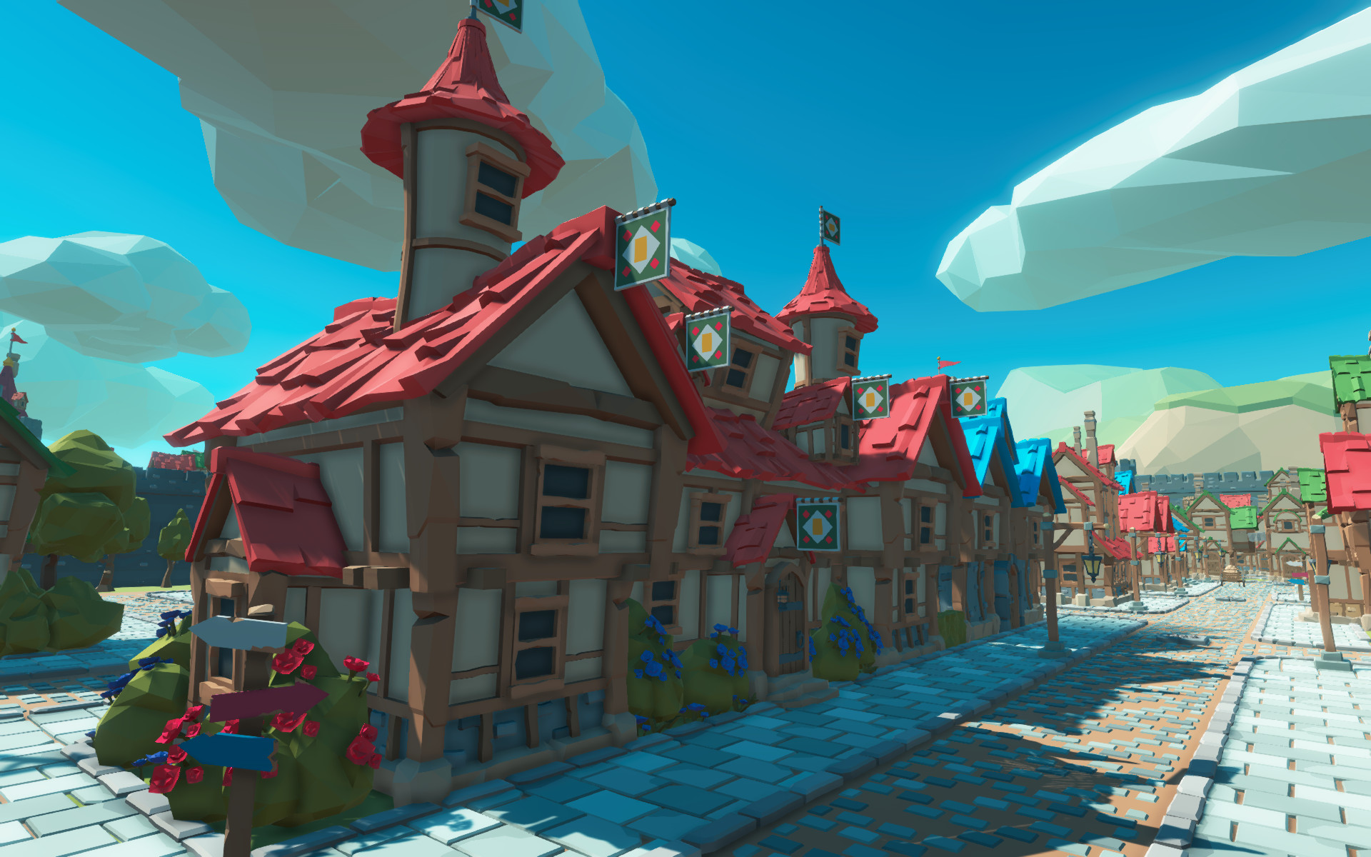 Rafael Arcari - Low Poly Fantasy City