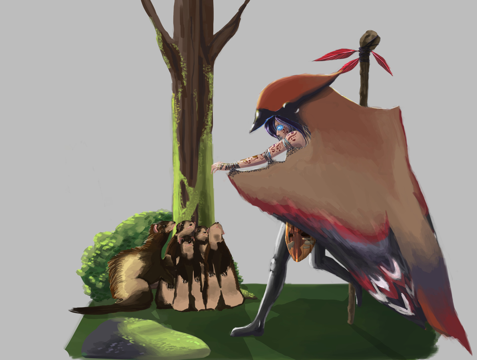 ArtStation - Bird Druid