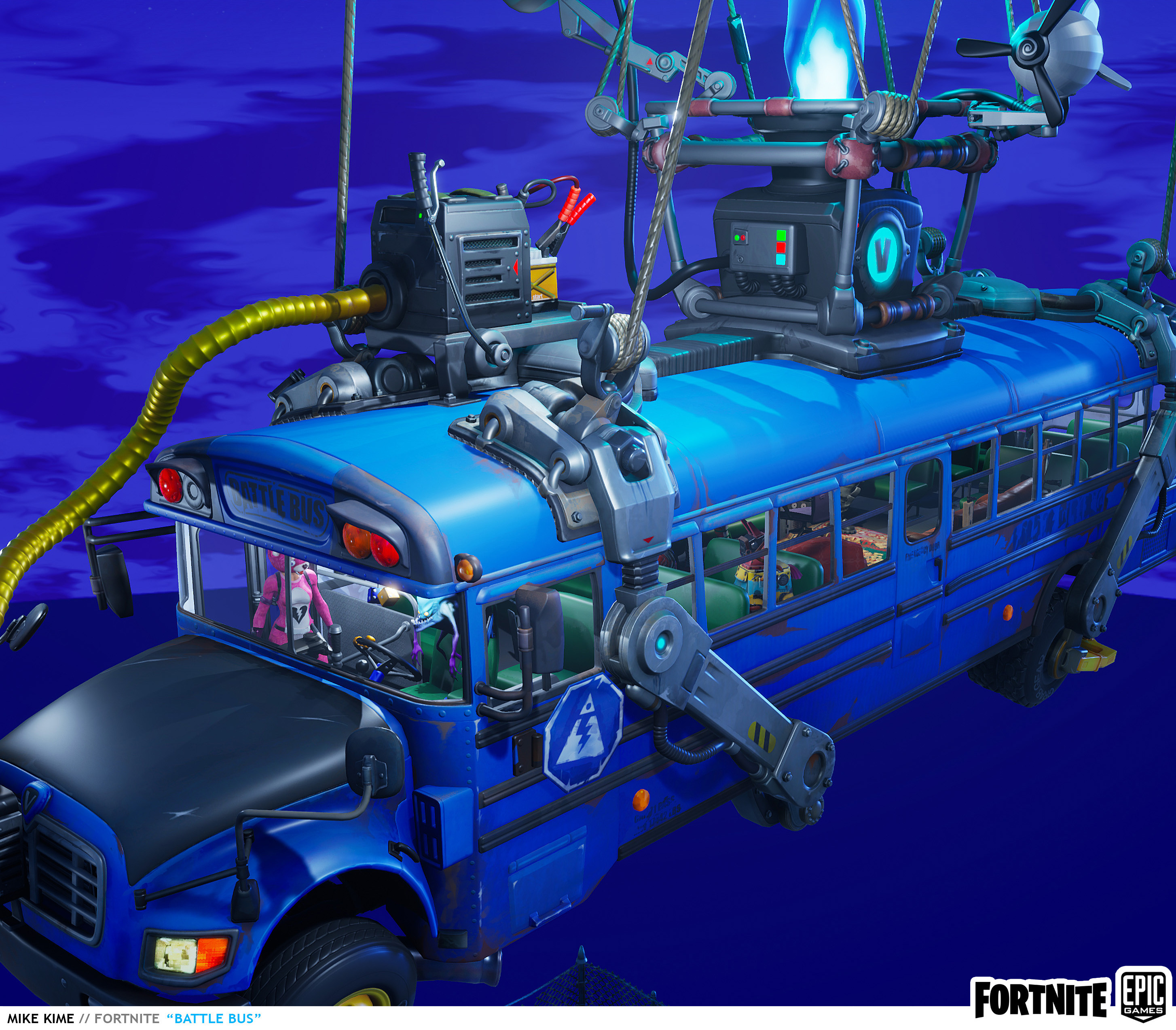 Battle Bus Landscape Poster Fortnite Loading Screen H 8417
