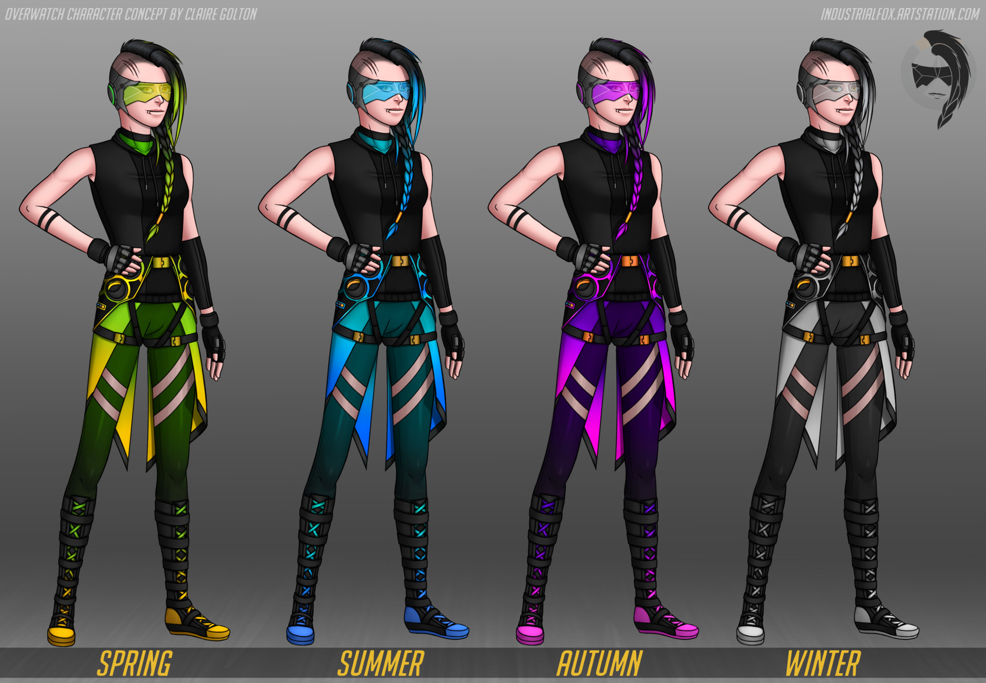 DetachedFox - Overwatch Character Concept - Cecilia Ross