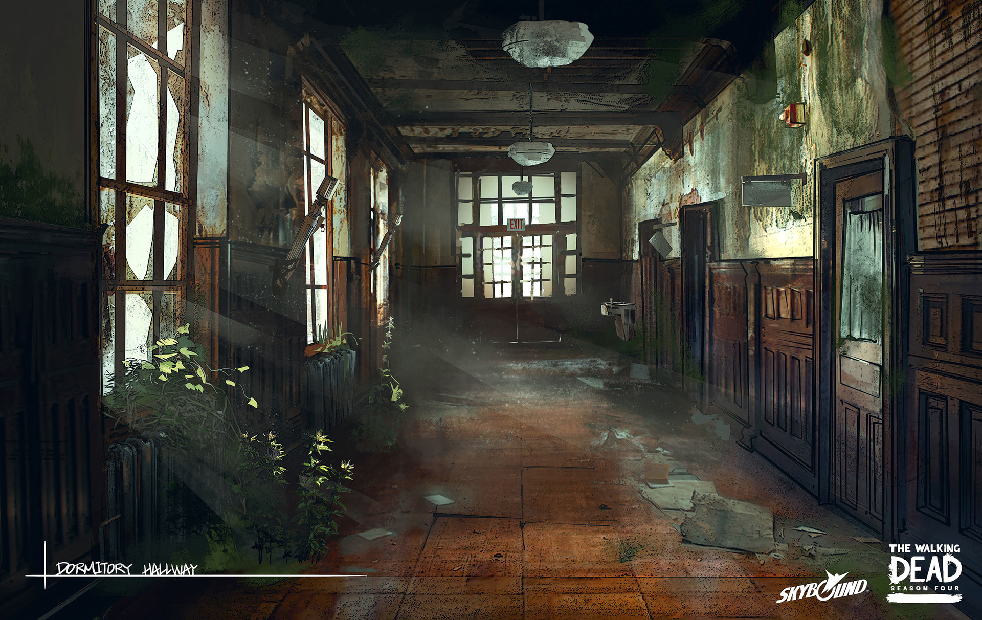 Joyce (Zhuosi) Xu - Telltale The Walking Dead S4 Boarding School Interior