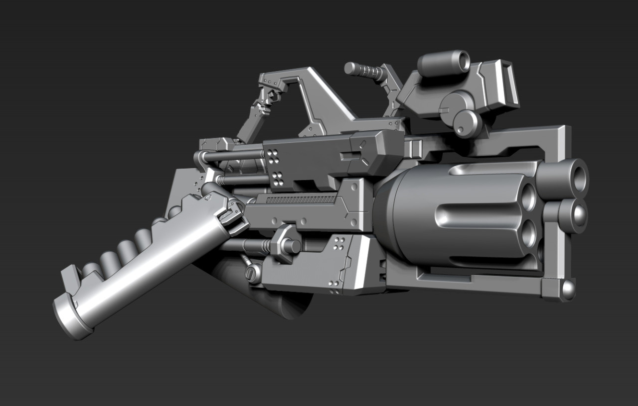 ArtStation - Exteel weapon fan model.