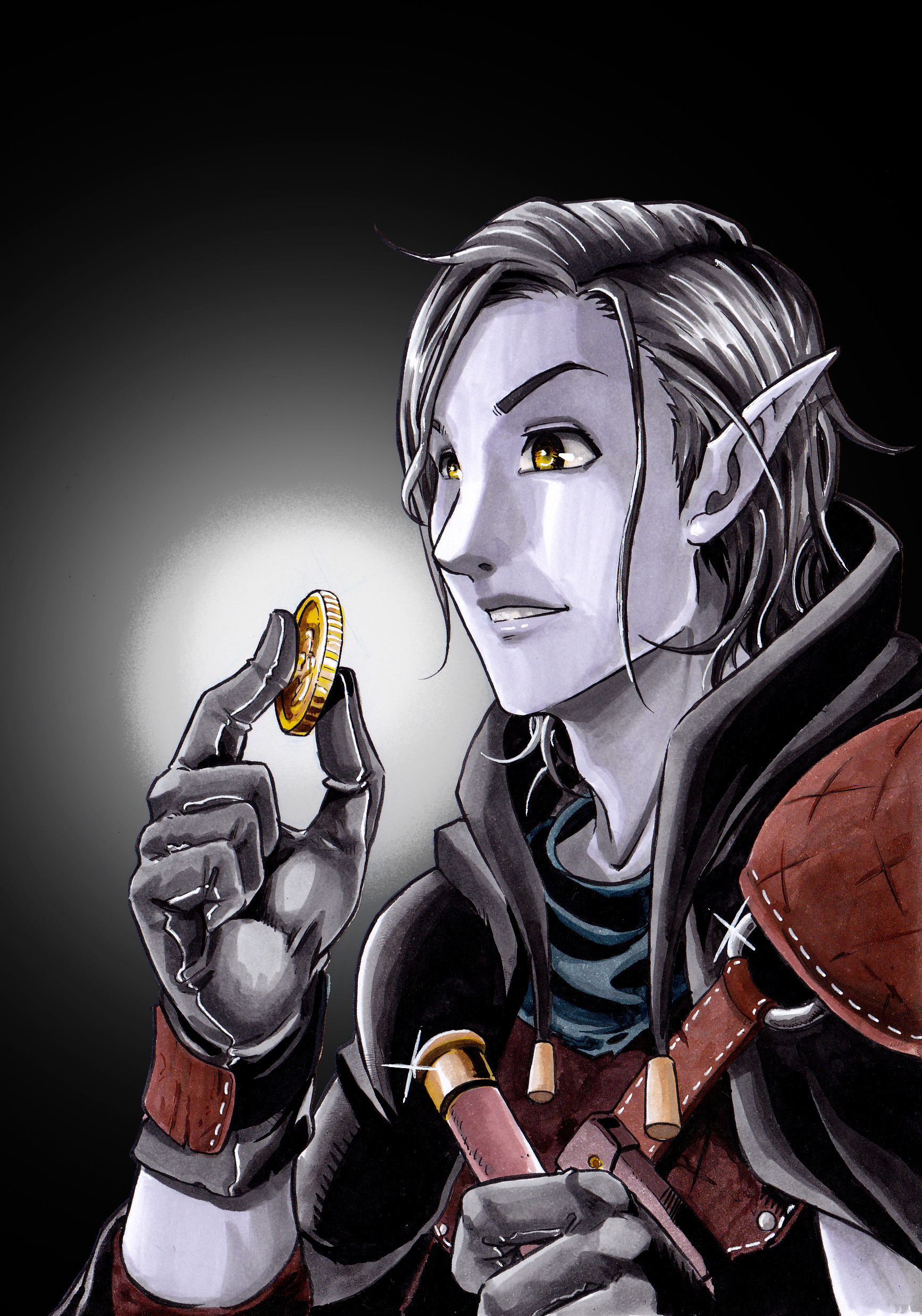 ArtStation - Thief Drow (Elfo Negro ladino)