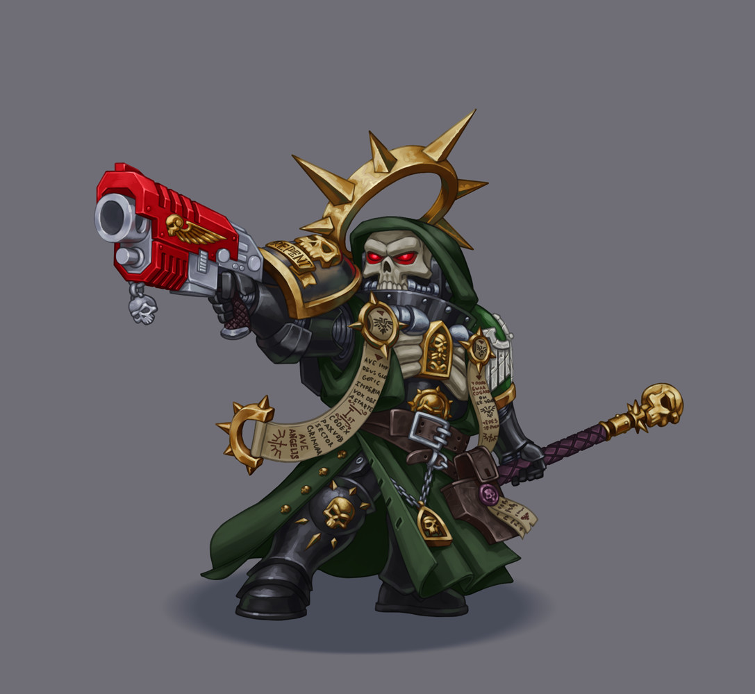 ArtStation - Primaris Chaplain of Dark Angels