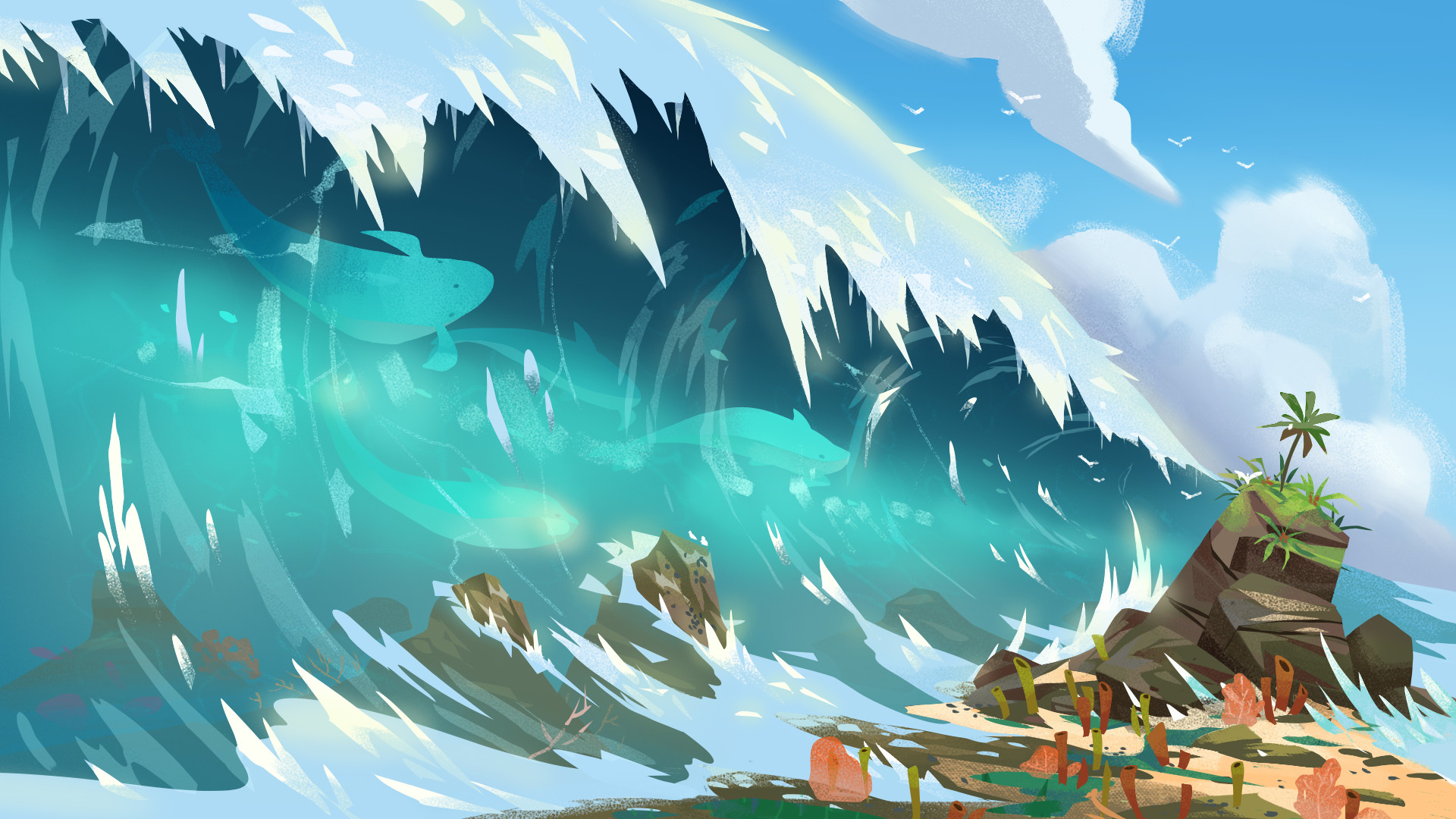 Frozen Wave Wallpaper