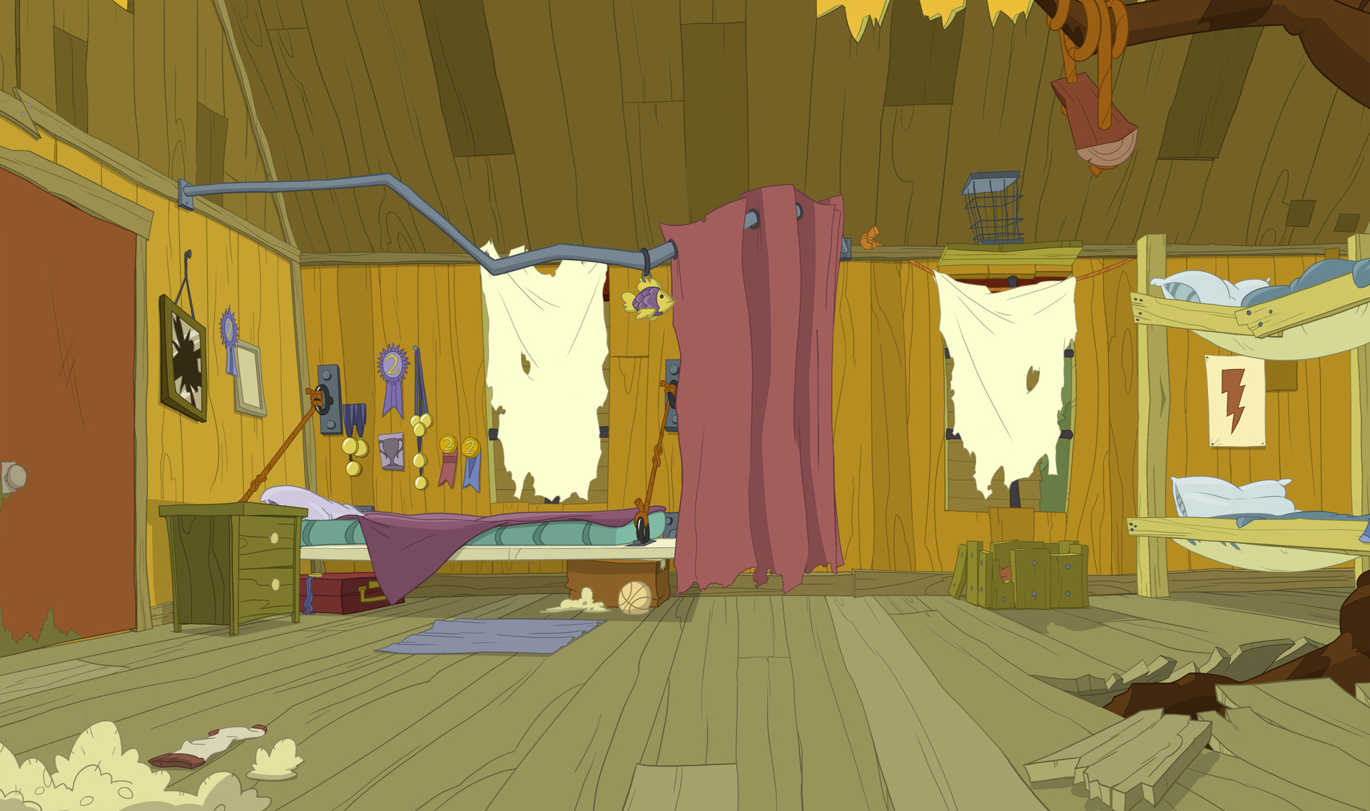 ArtStation - Camp Lake Bottom BG Paintings (Season 3, 9Story Media)