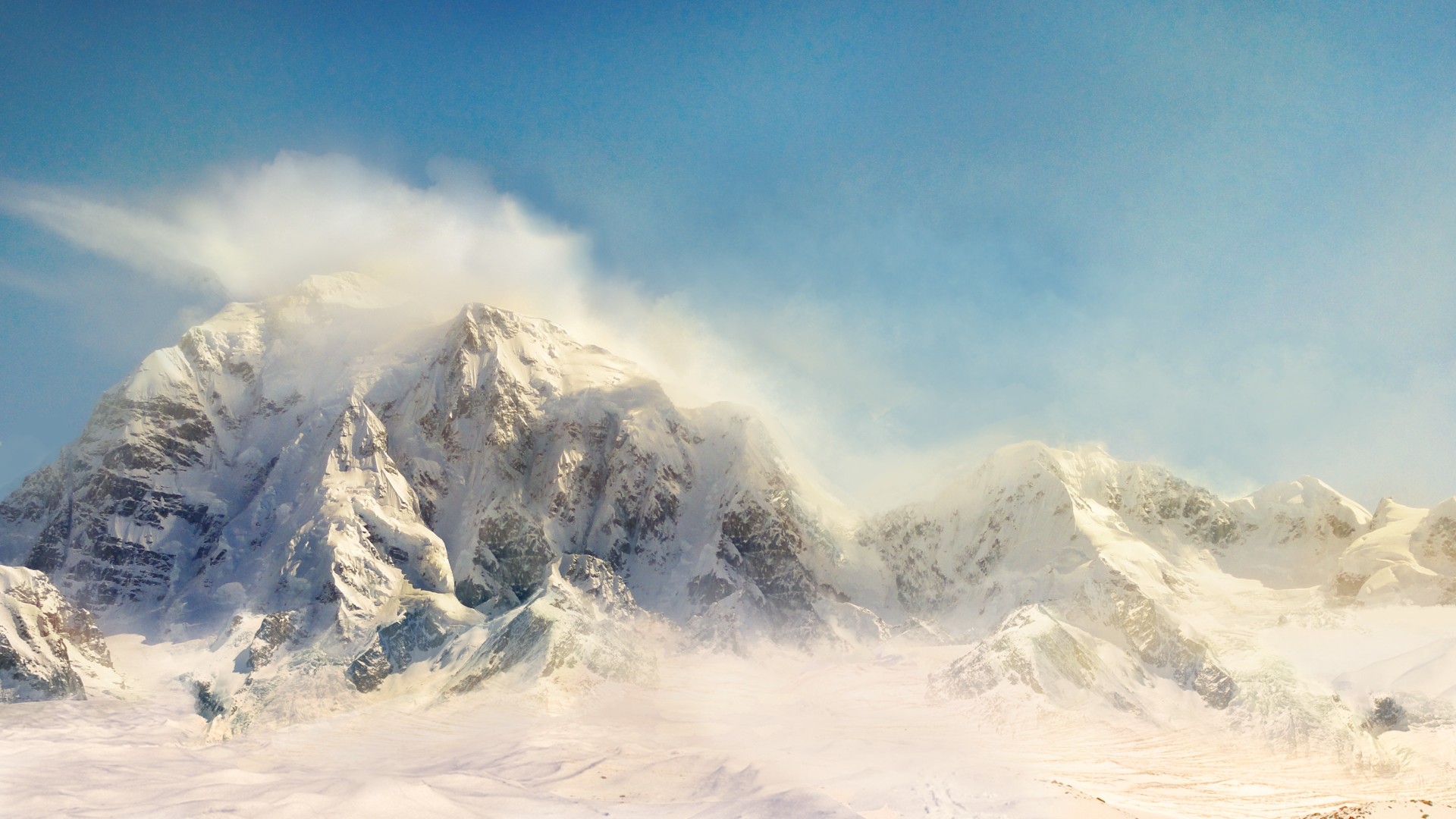 ArtStation - Snowy Mountains