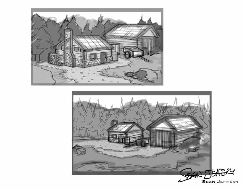 Sean Jeffery - Rough Concept Layouts