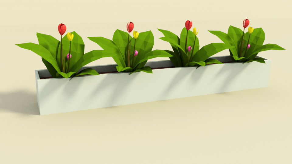 ArtStation - Low Poly Flower