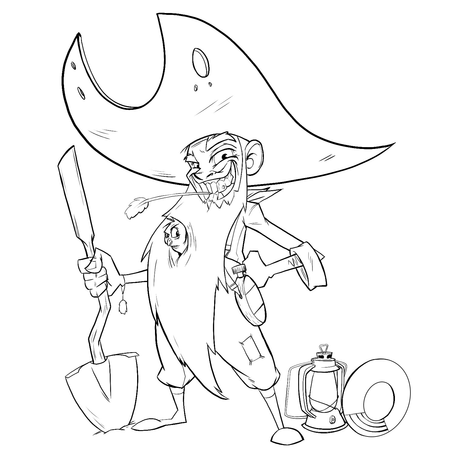 flying dutchman spongebob coloring pages