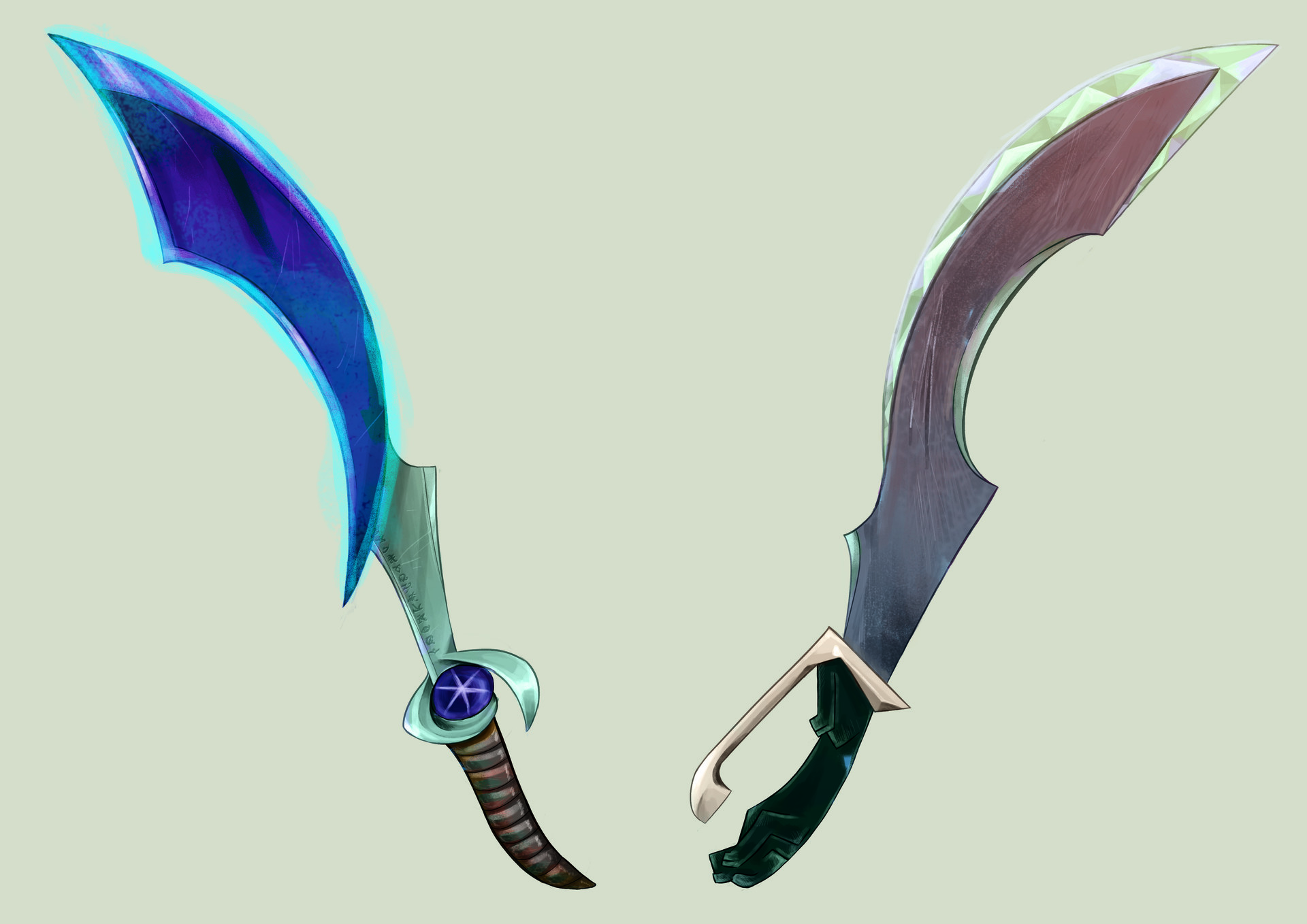 ArtStation - Magic scimitar concepts