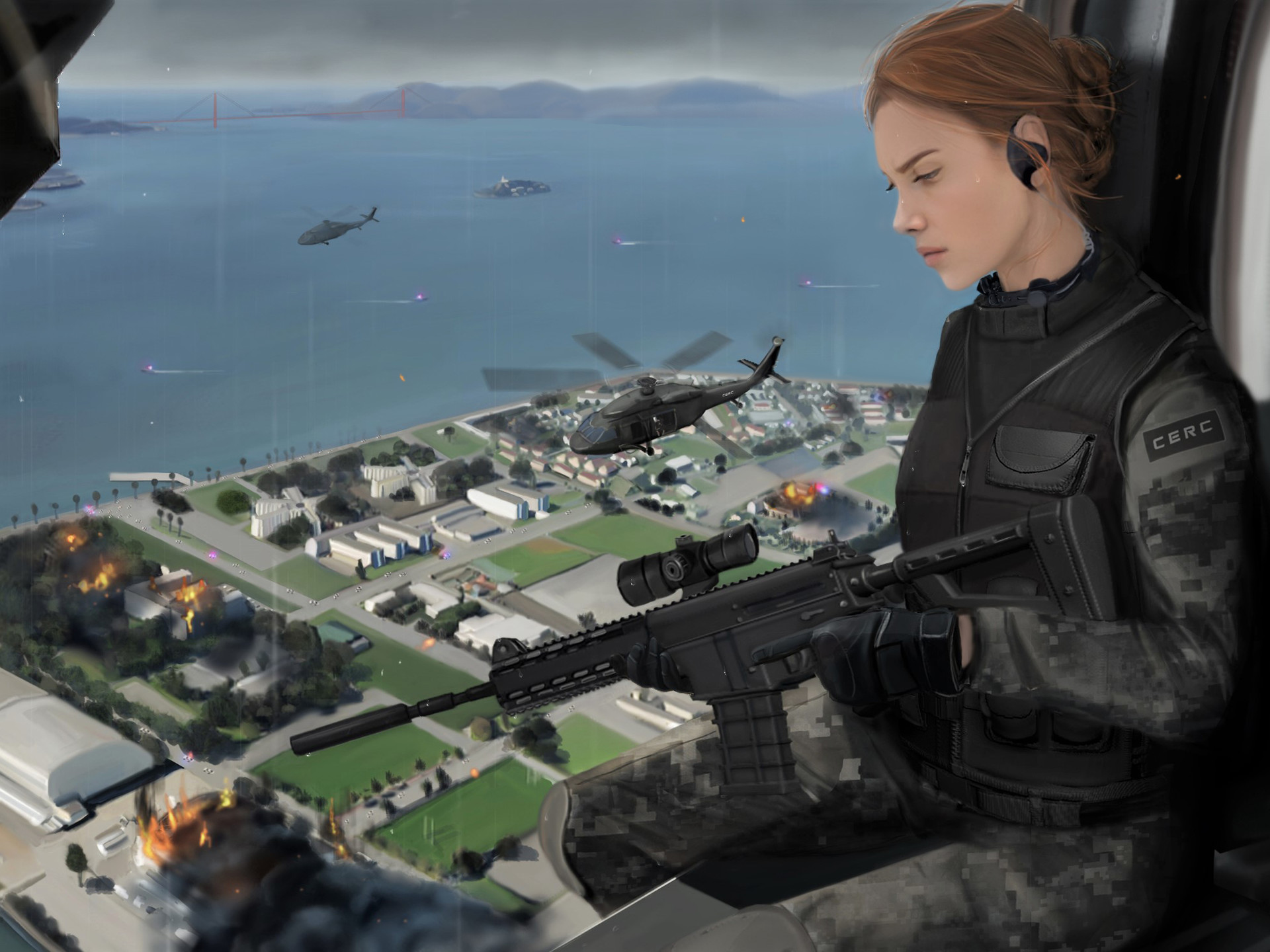 ArtStation - The Attack (Cepheus Protocol Game)