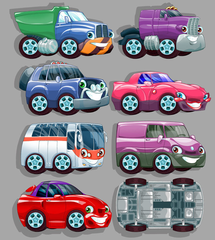 ArtStation - Cartoon Cars project