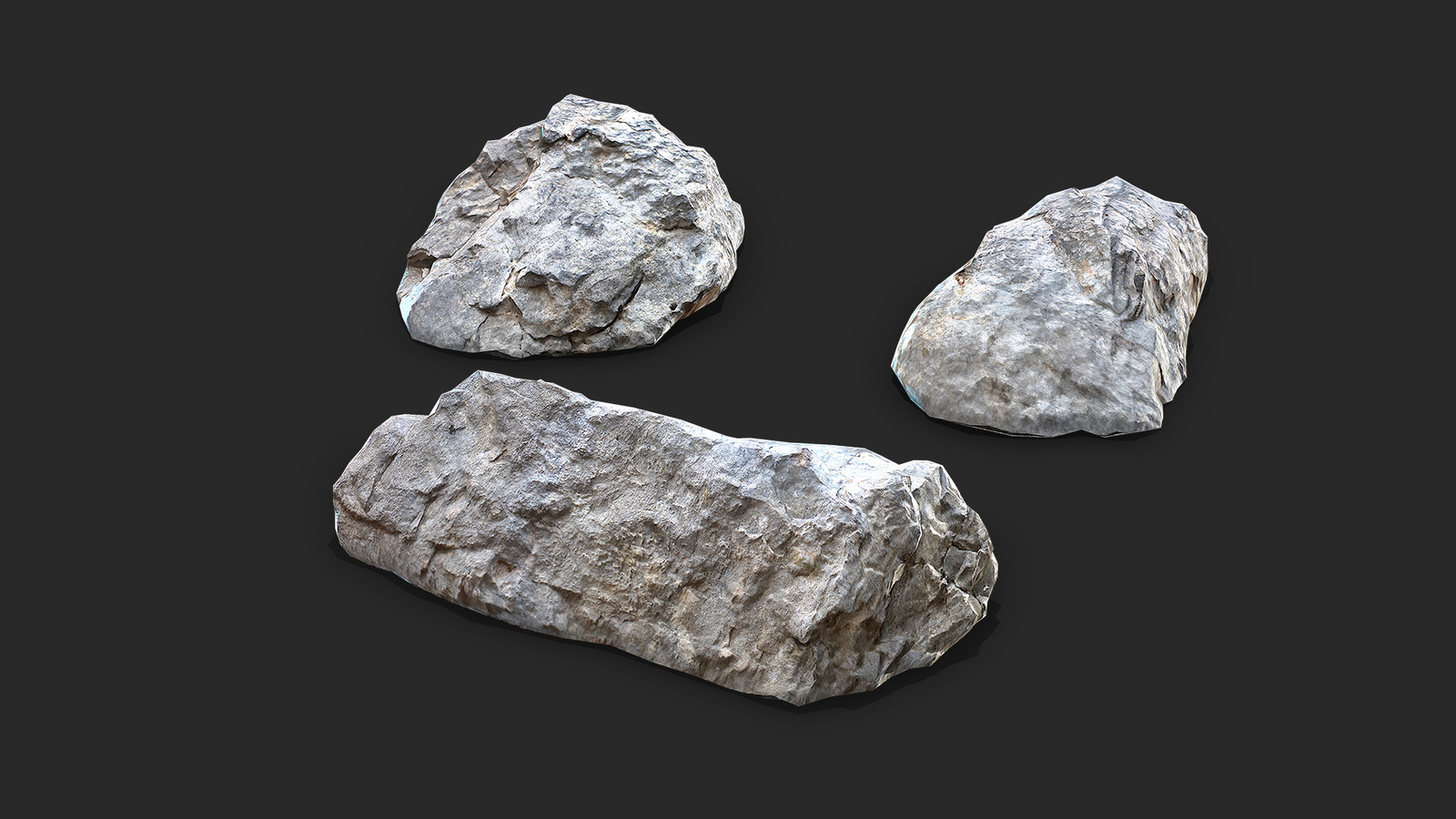 ArtCloud Studio - Photogrammetry 3D Scan Rocks and Stones 16xPack