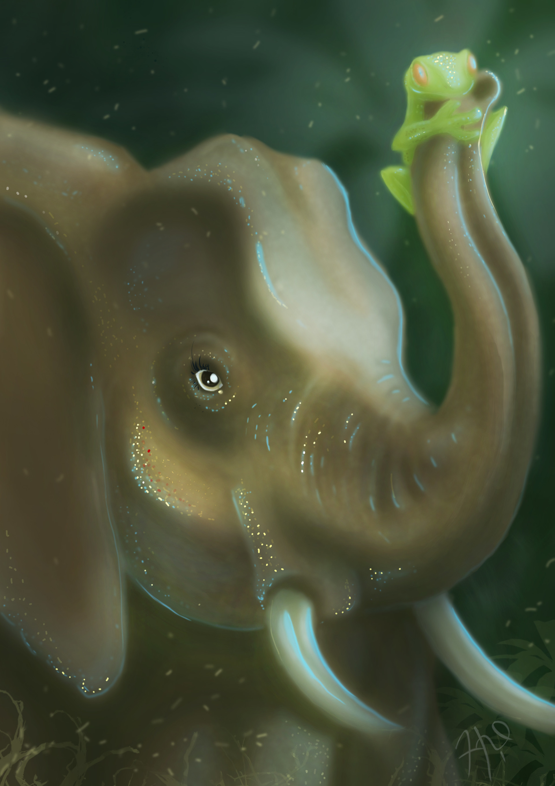 ArtStation - The elephant and the frog
