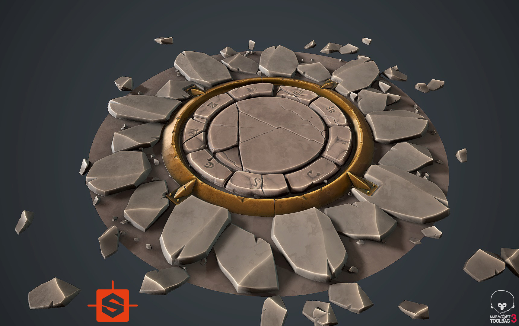 ArtStation - Blizzard style platform | SubstanceDesigner
