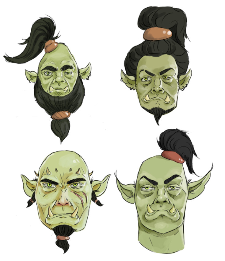 ArtStation - Concepts for an alcoholic half orc