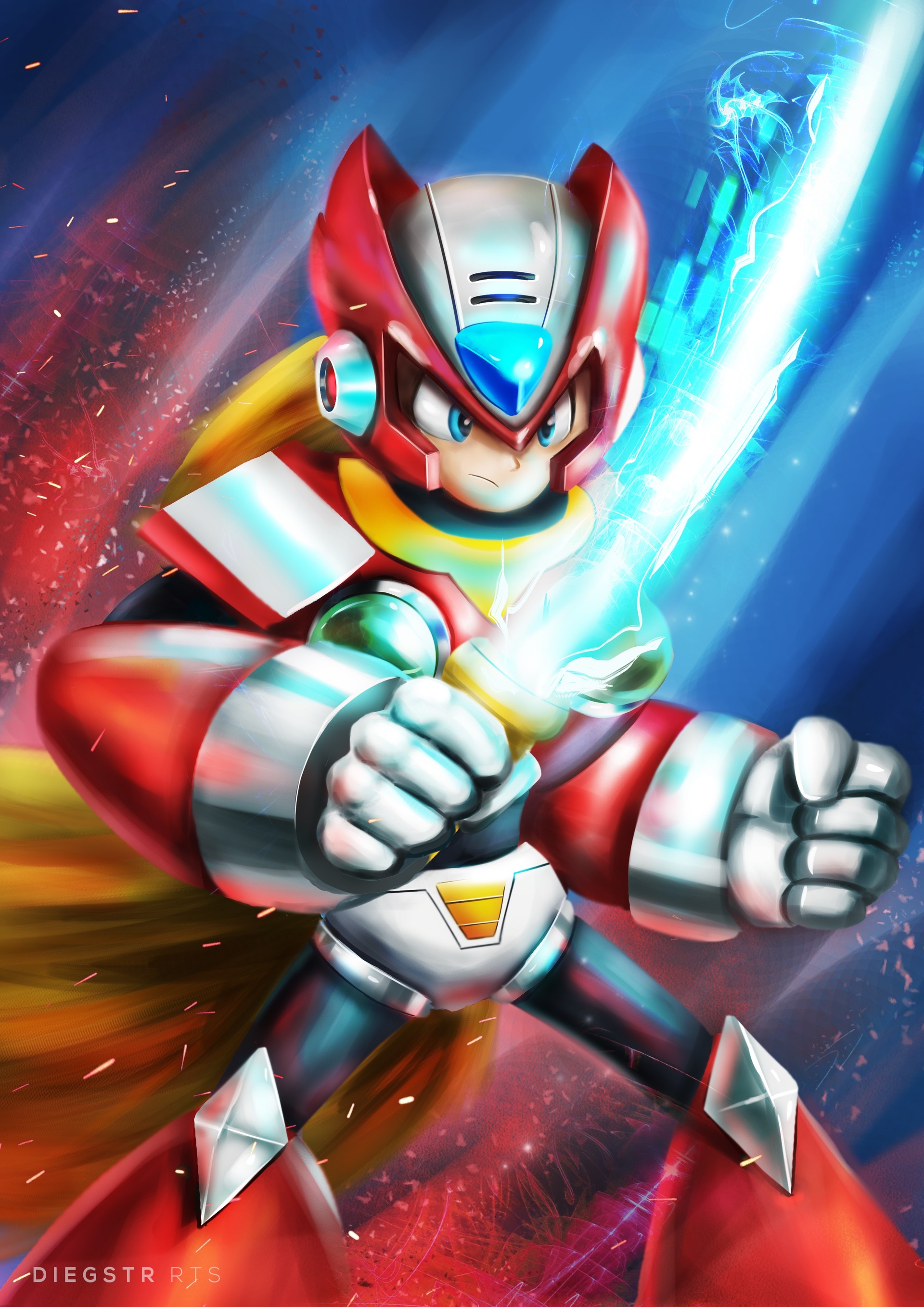 ArtStation - Zero from Megaman!