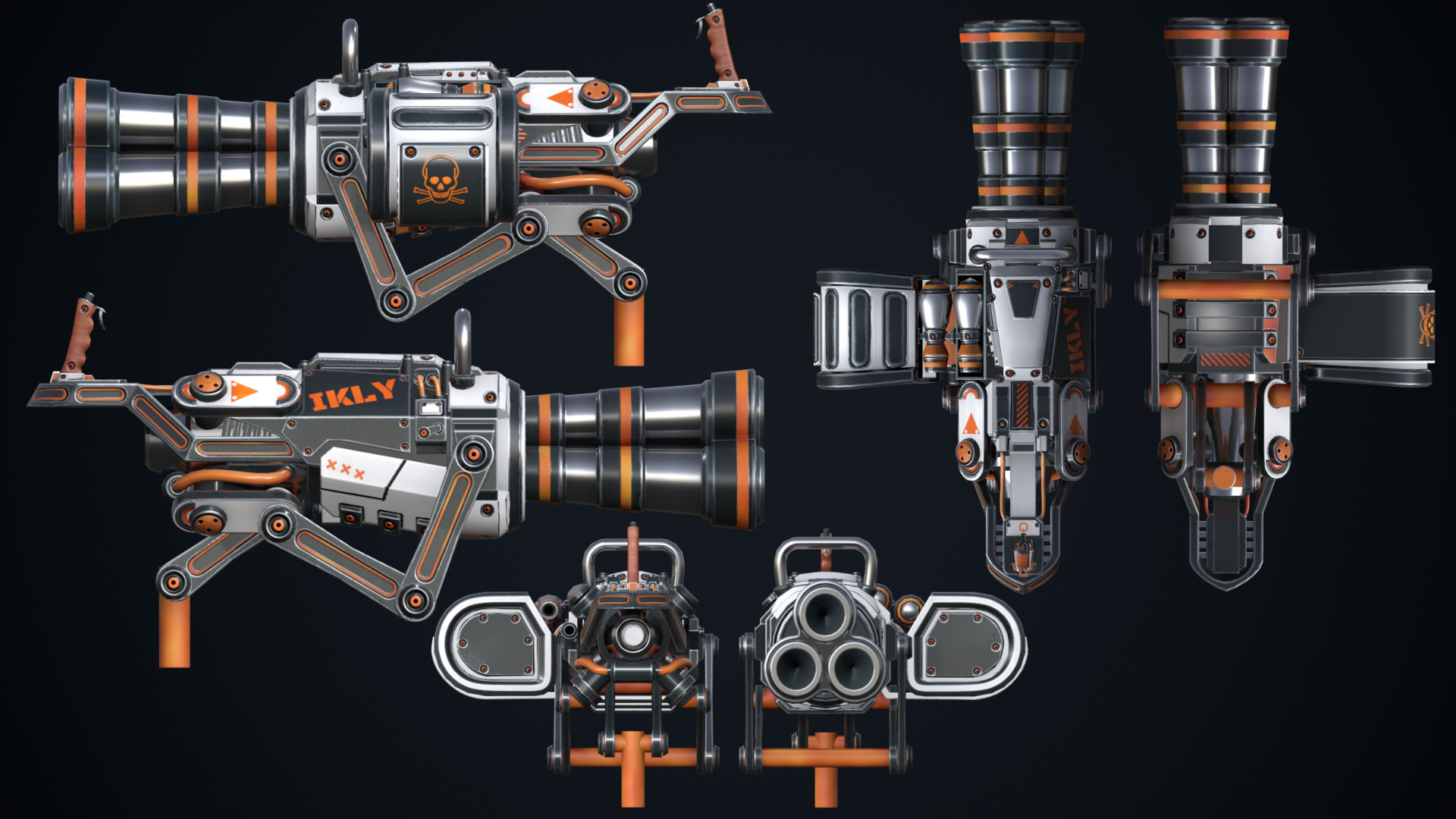 Dmitriy Shchukin - Stylized Rocket launcher gun