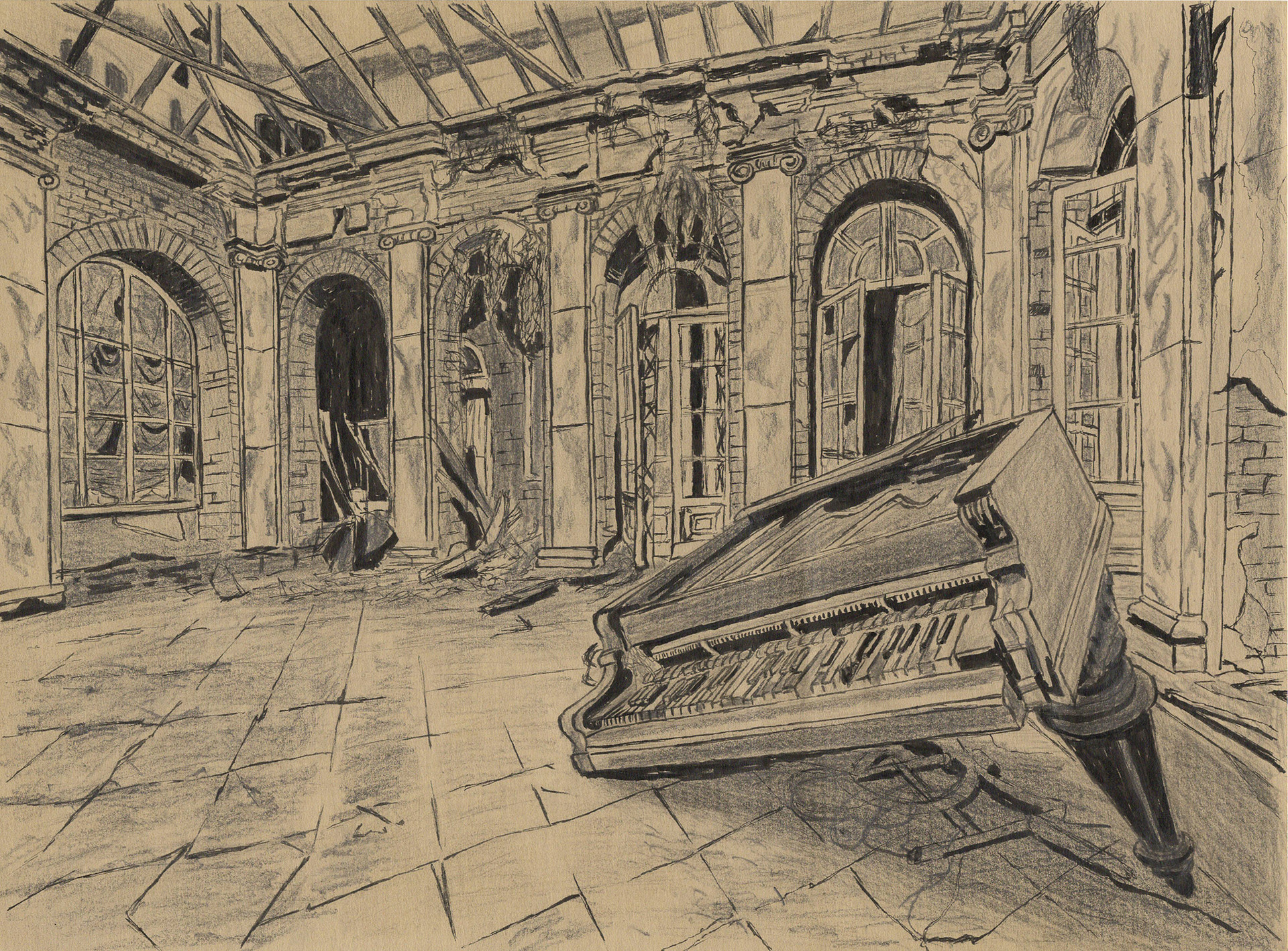 Sylvain DESPREZ - Exercice de dessin d'observation d'après photo