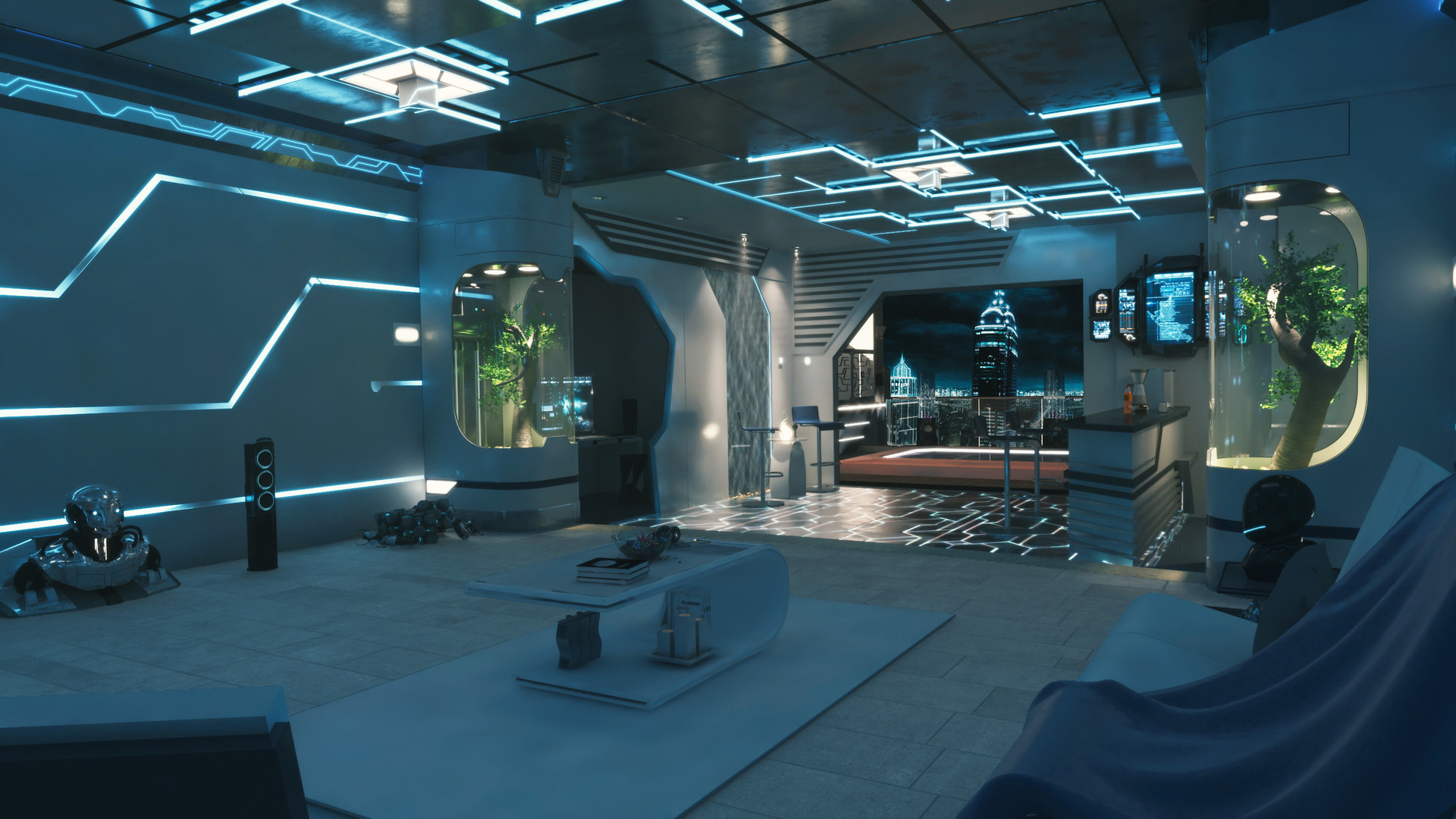 Mohamed Alaa - Futuristic Interior Design