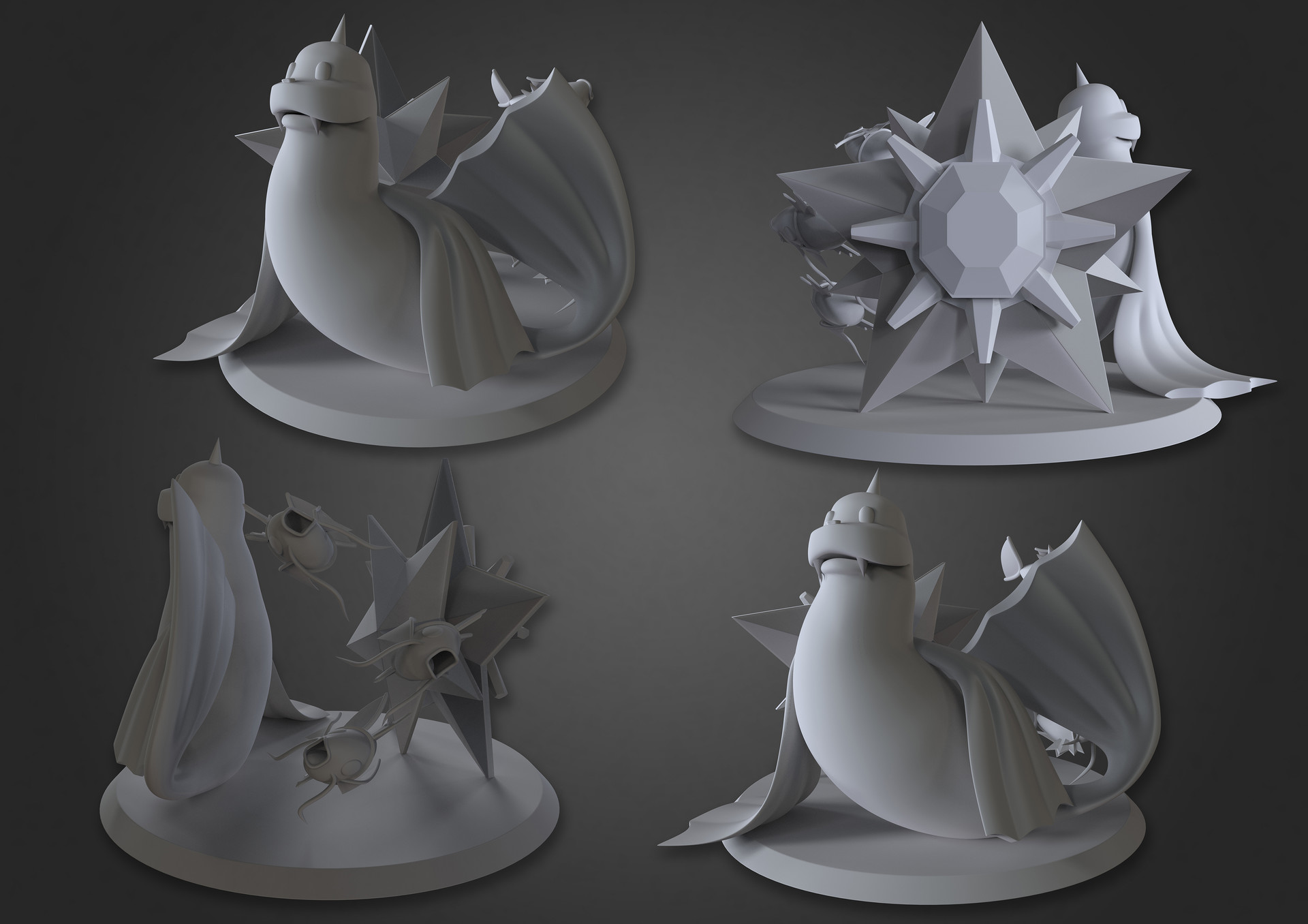 ArtStation - Pokemon Chess Set - WIP