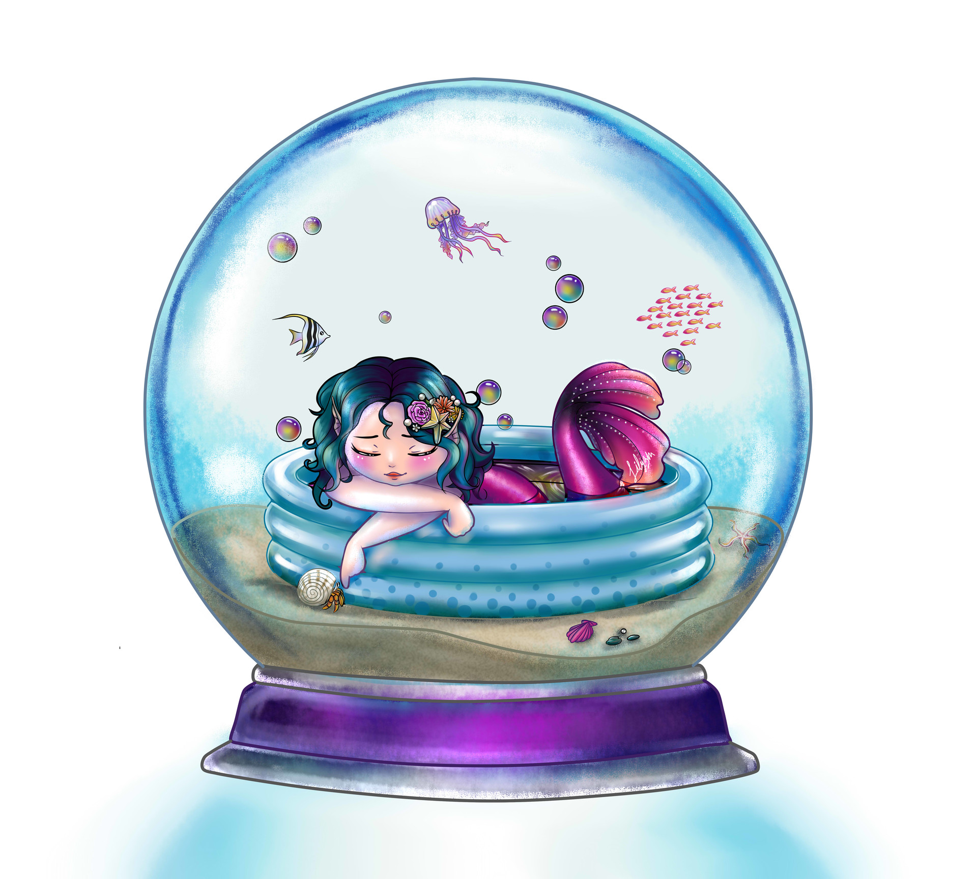 ArtStation - Chubby Mermaid