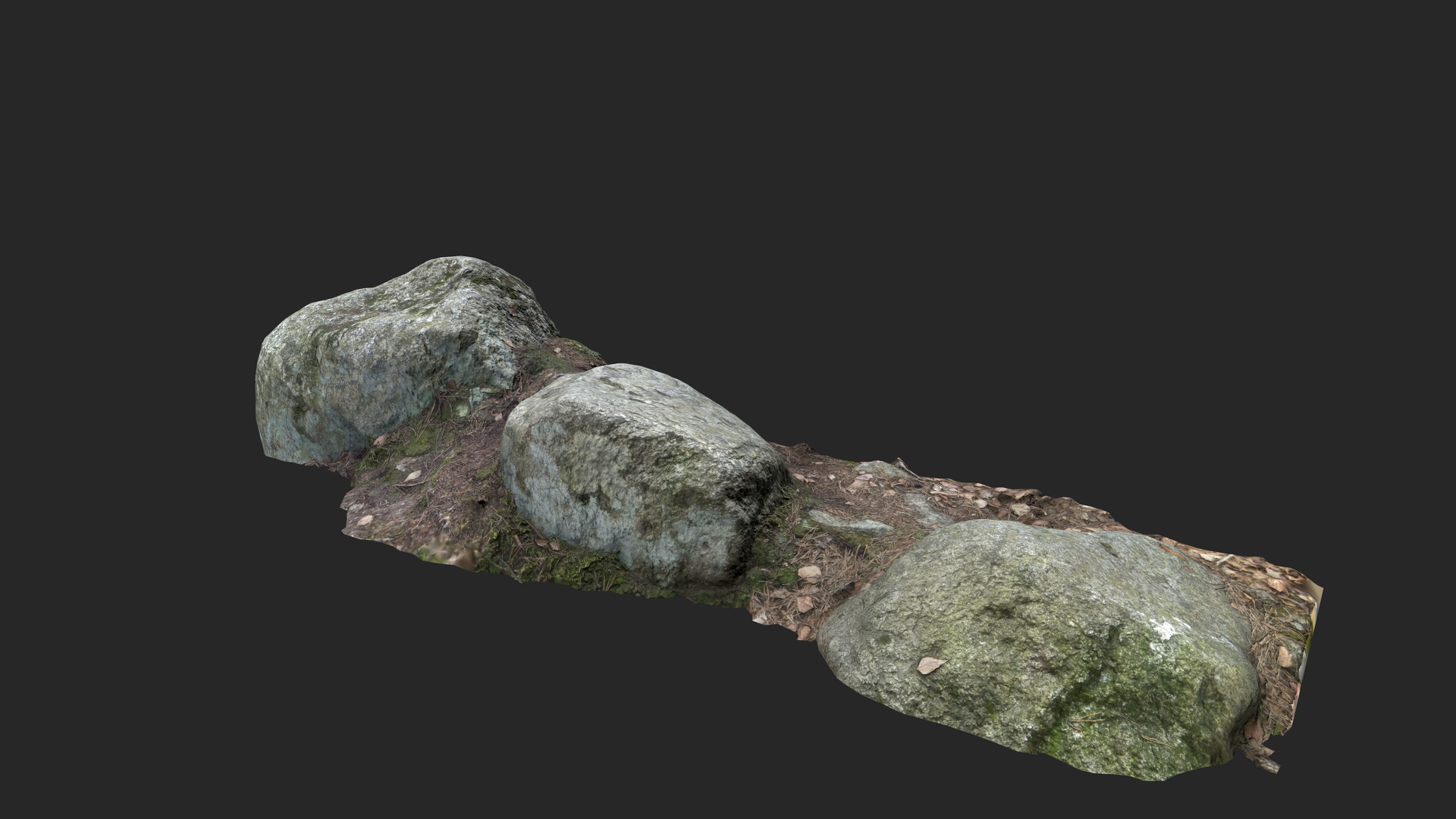 ArtStation - Three Small simple Rocks - Photogrammetry Asset
