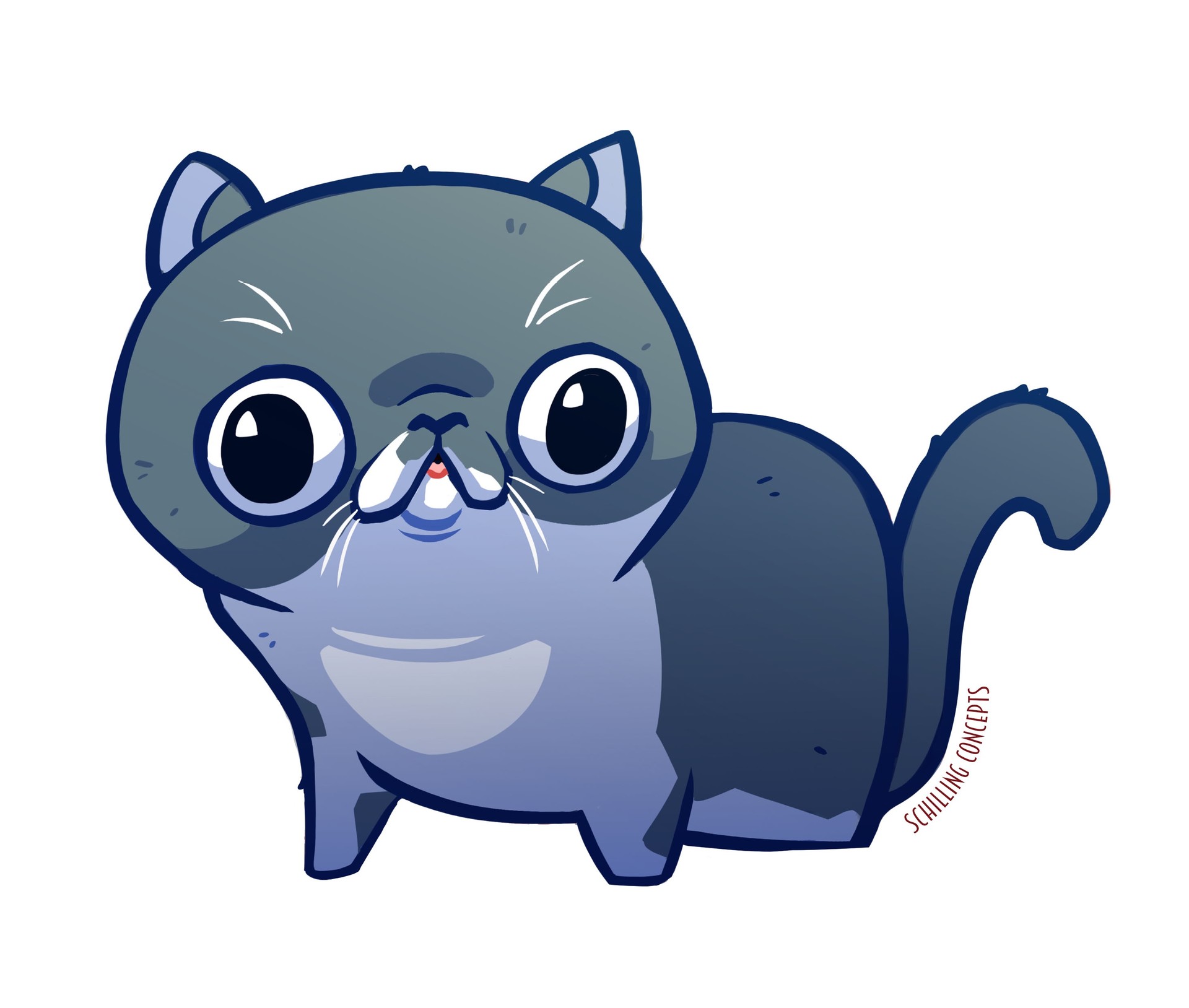 ArtStation - Staring Cat