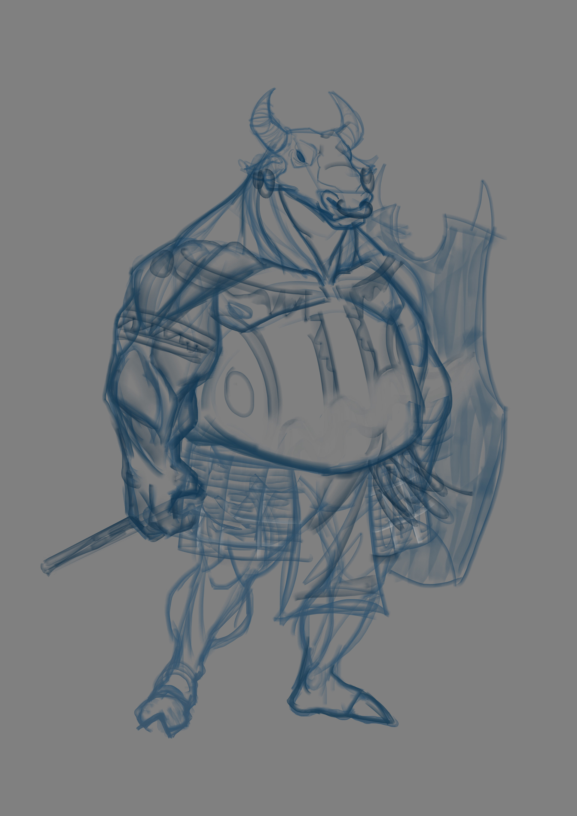 Tamaraw Drawing Sketch