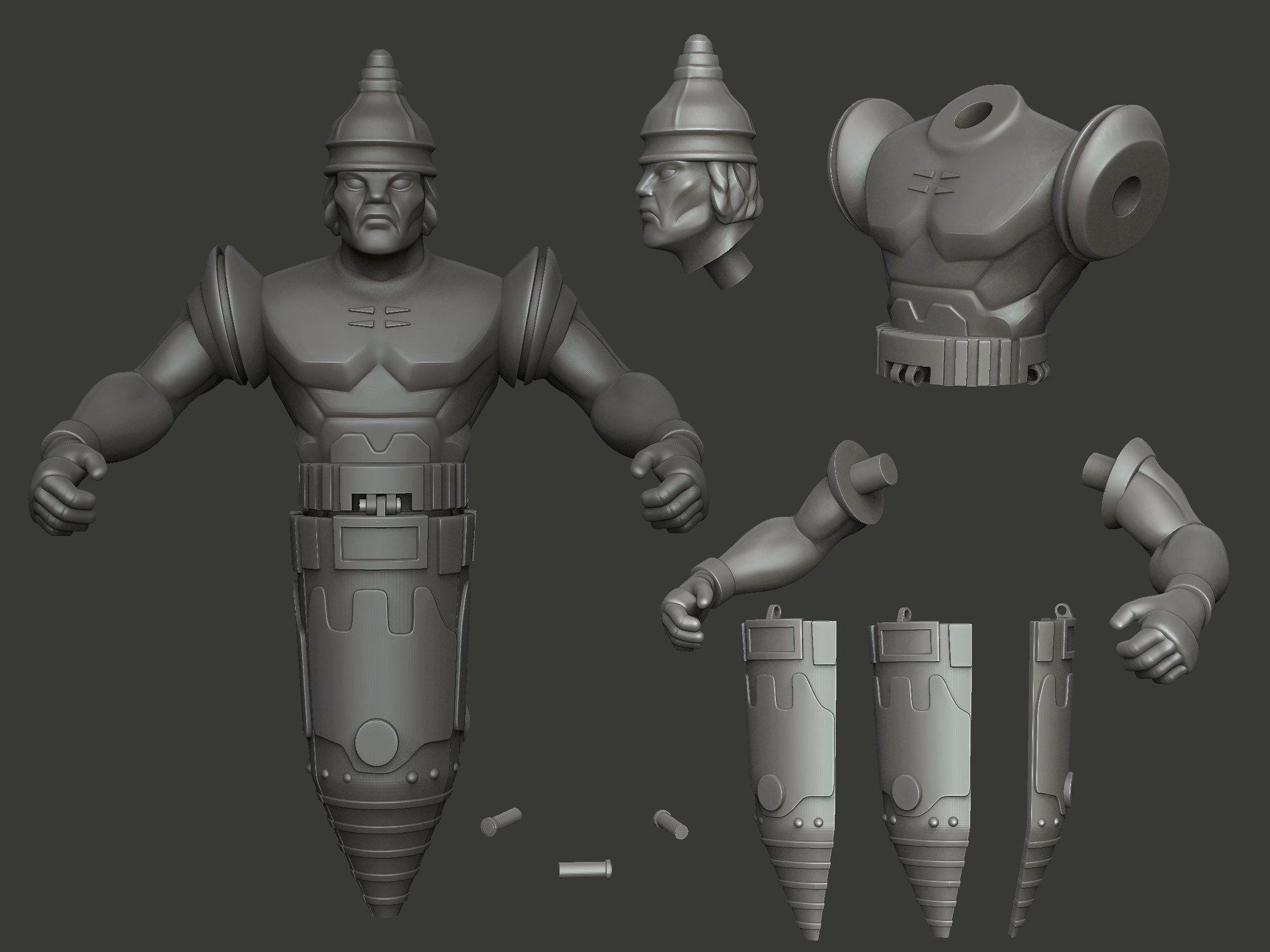 ArtStation - Drill Man Character 3d print