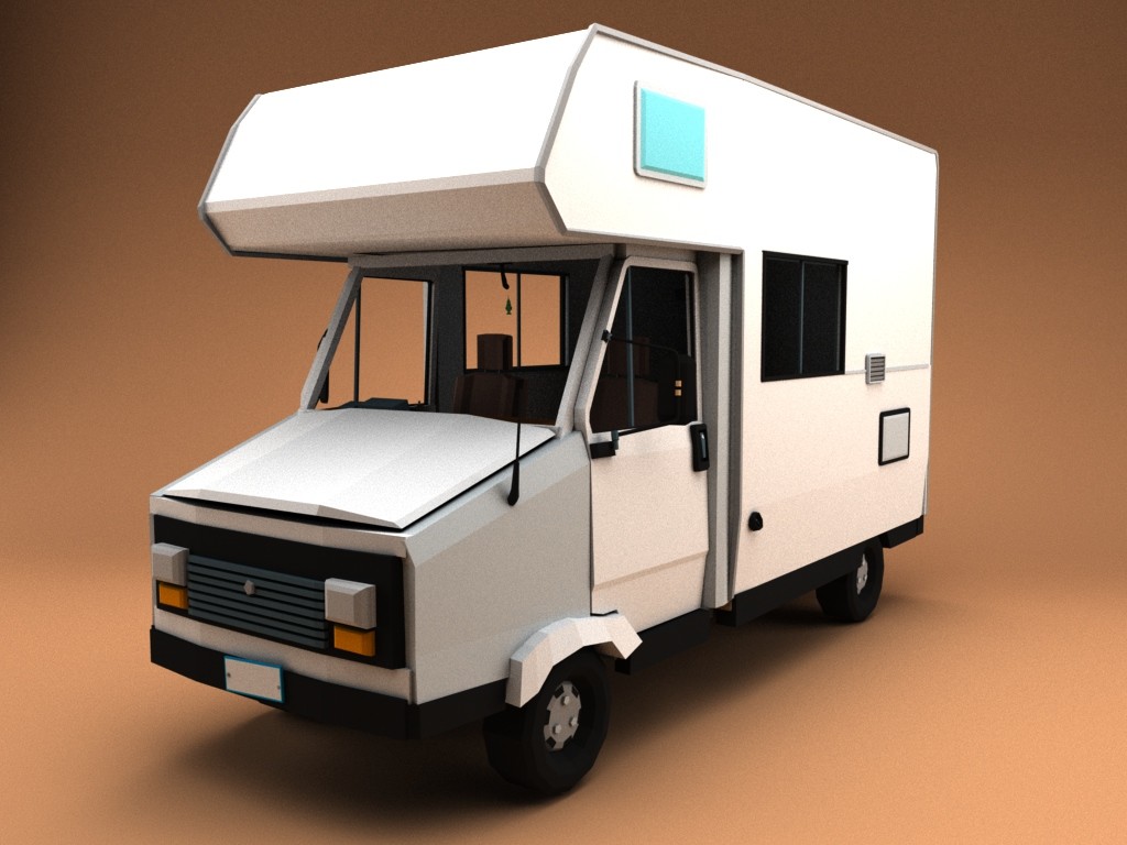 ArtStation - Campervan Low Poly