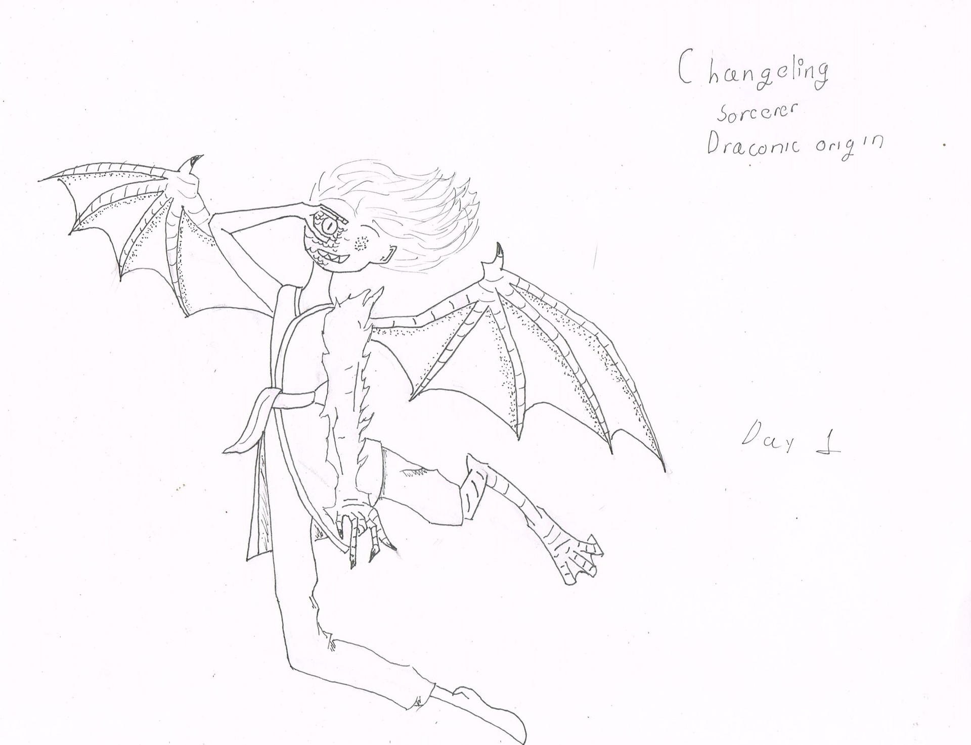 ArtStation - Changeling Sorcerer w/ Draconic Origin & Dark Elf Ivy