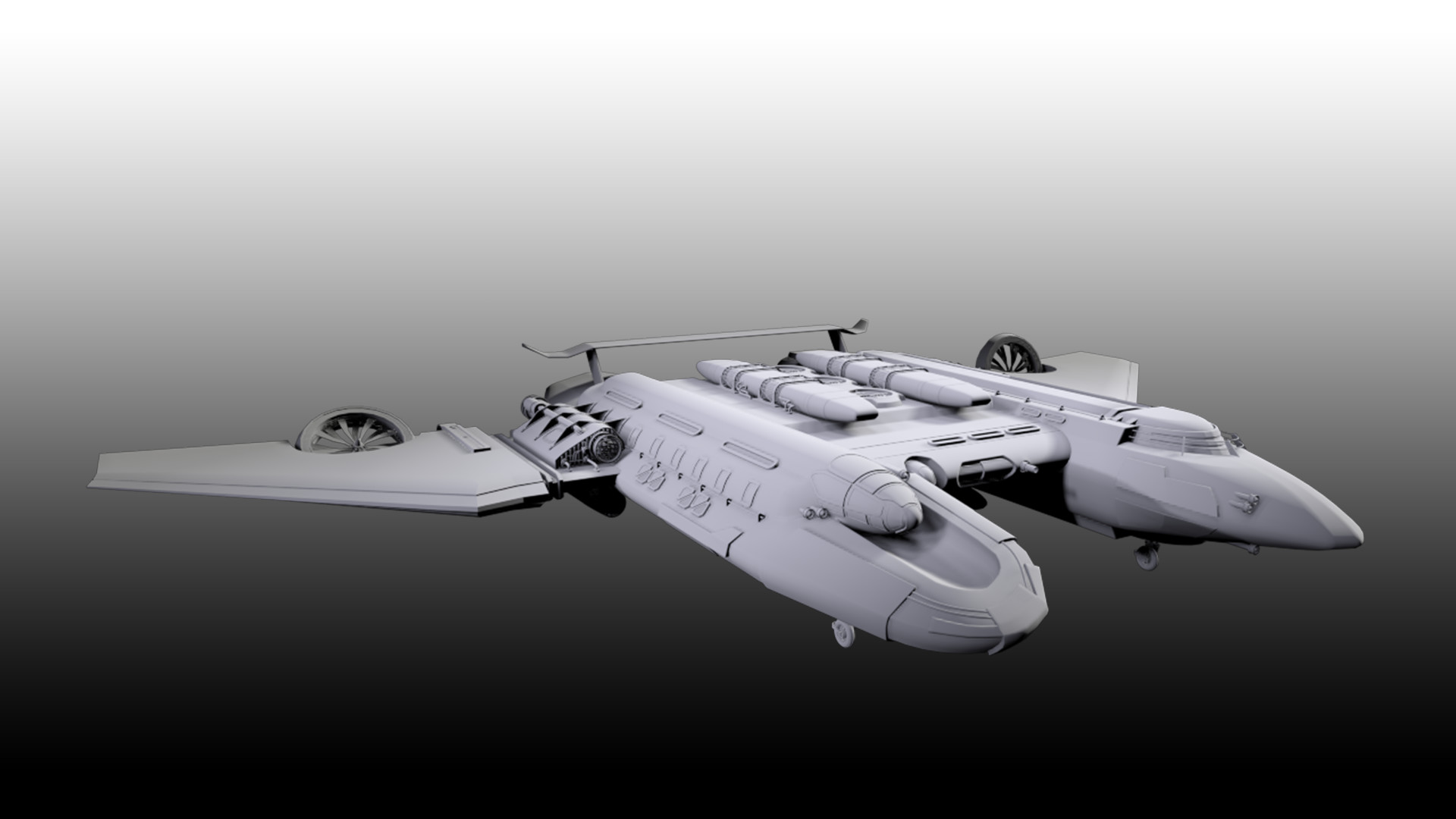 Josh Briell - Gemini-Class Cargo Ship in Docking Bay