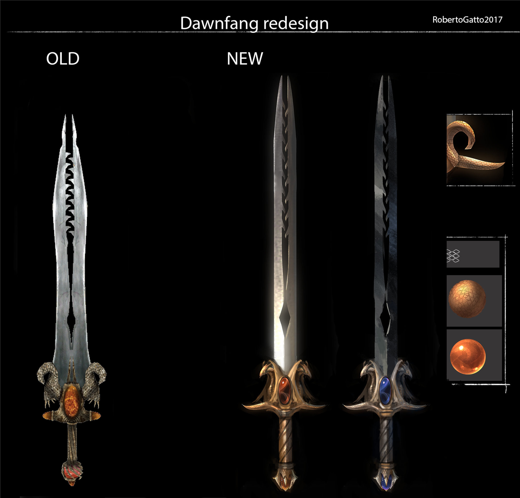 Spyros Frigas - Dawnfang / Duskfang sword