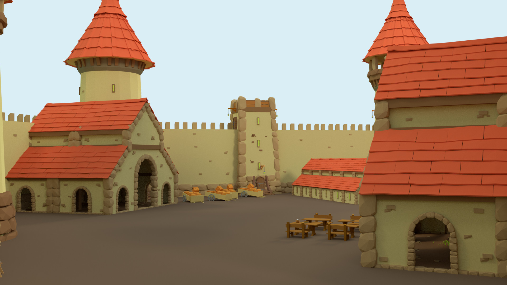 ArtStation - Castle Low Poly