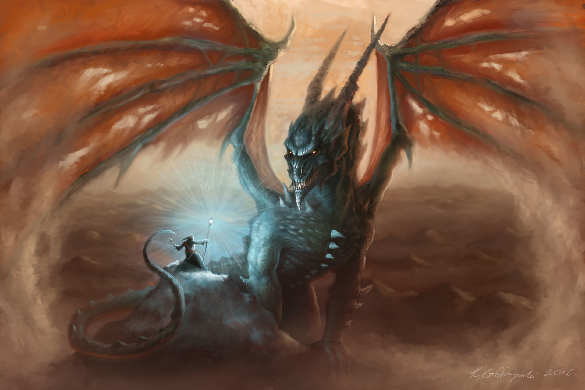 ArtStation - Disturbing the Dragon