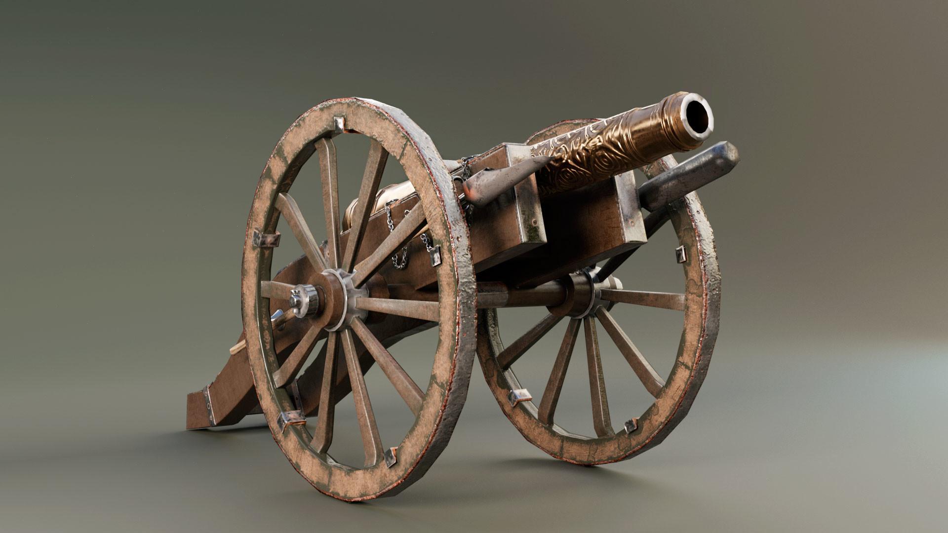 ArtStation - Cannon lowpoly