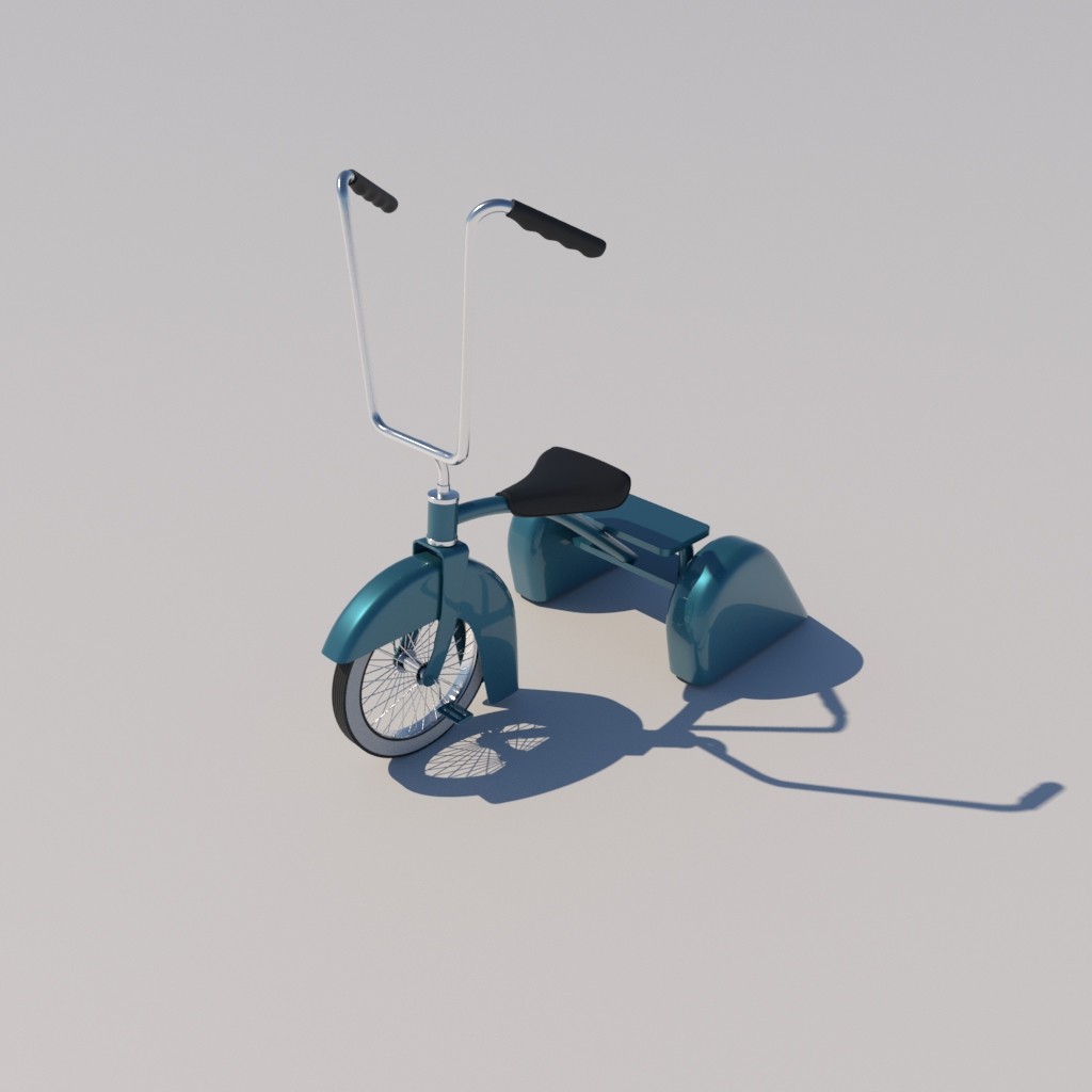ArtStation - Isometric vintage tricycle